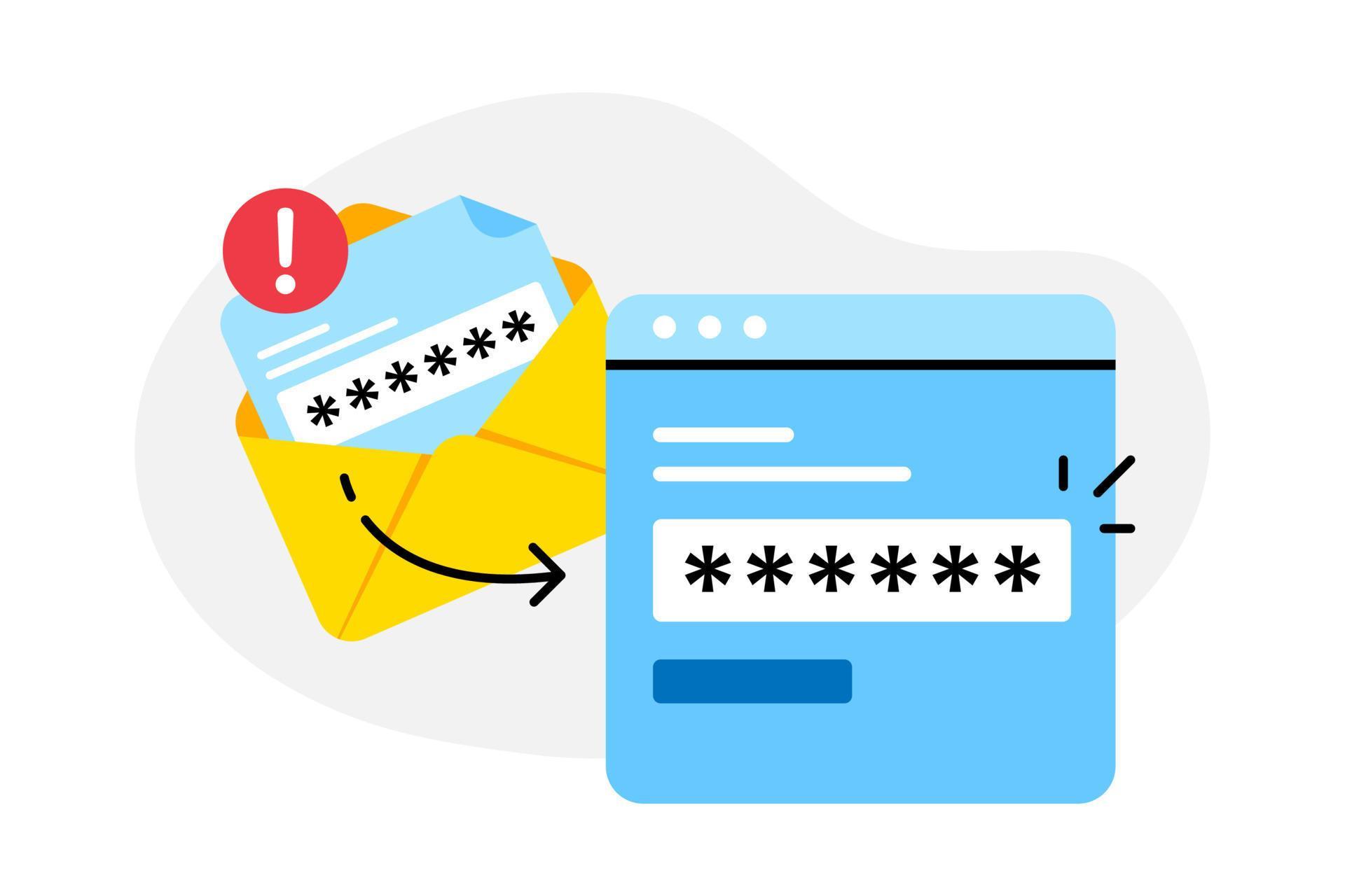 verification, otp one time password has been send, input code concept illustration flat design ...