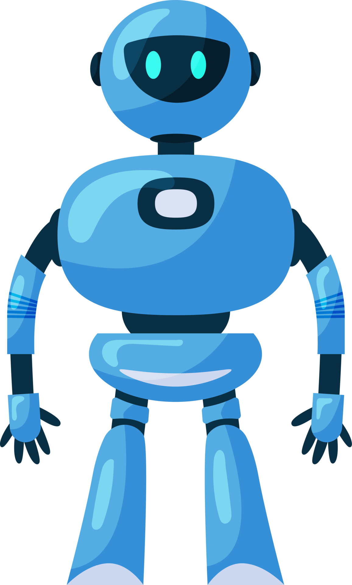 Cute robot, chatbot, AI bot character design illustration. AI ...