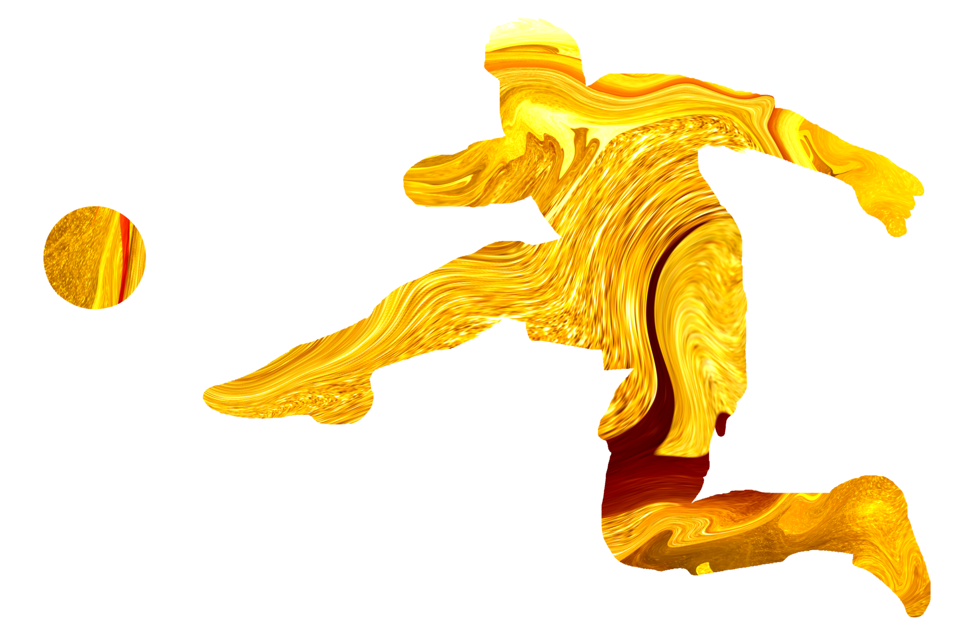 Icon Of Soccer Player Kicking A Ball 22725573 Png