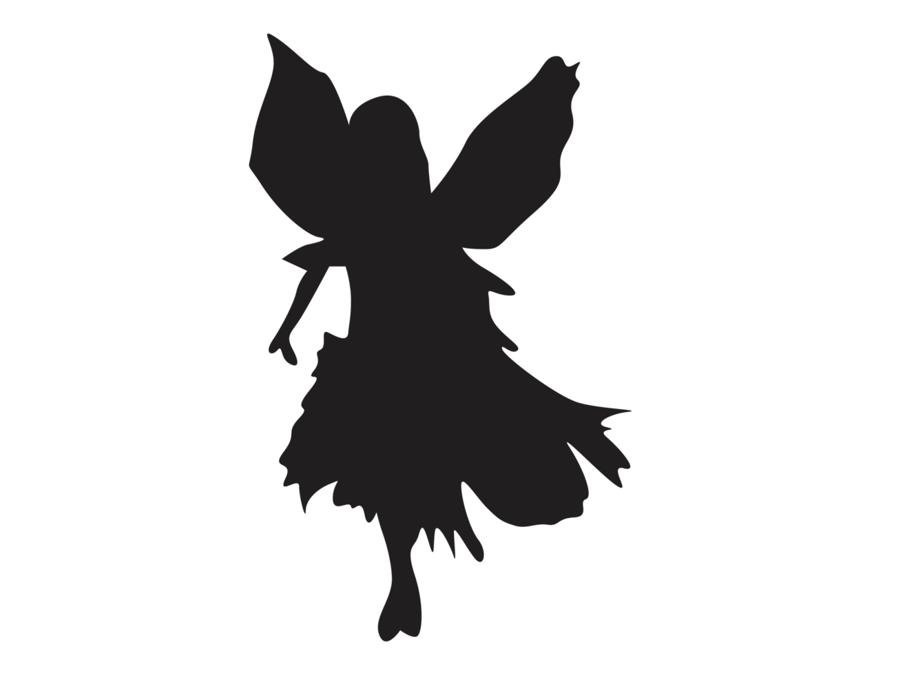 Fairy Silhouette Png Free Vectors Fairy Silhouette 7