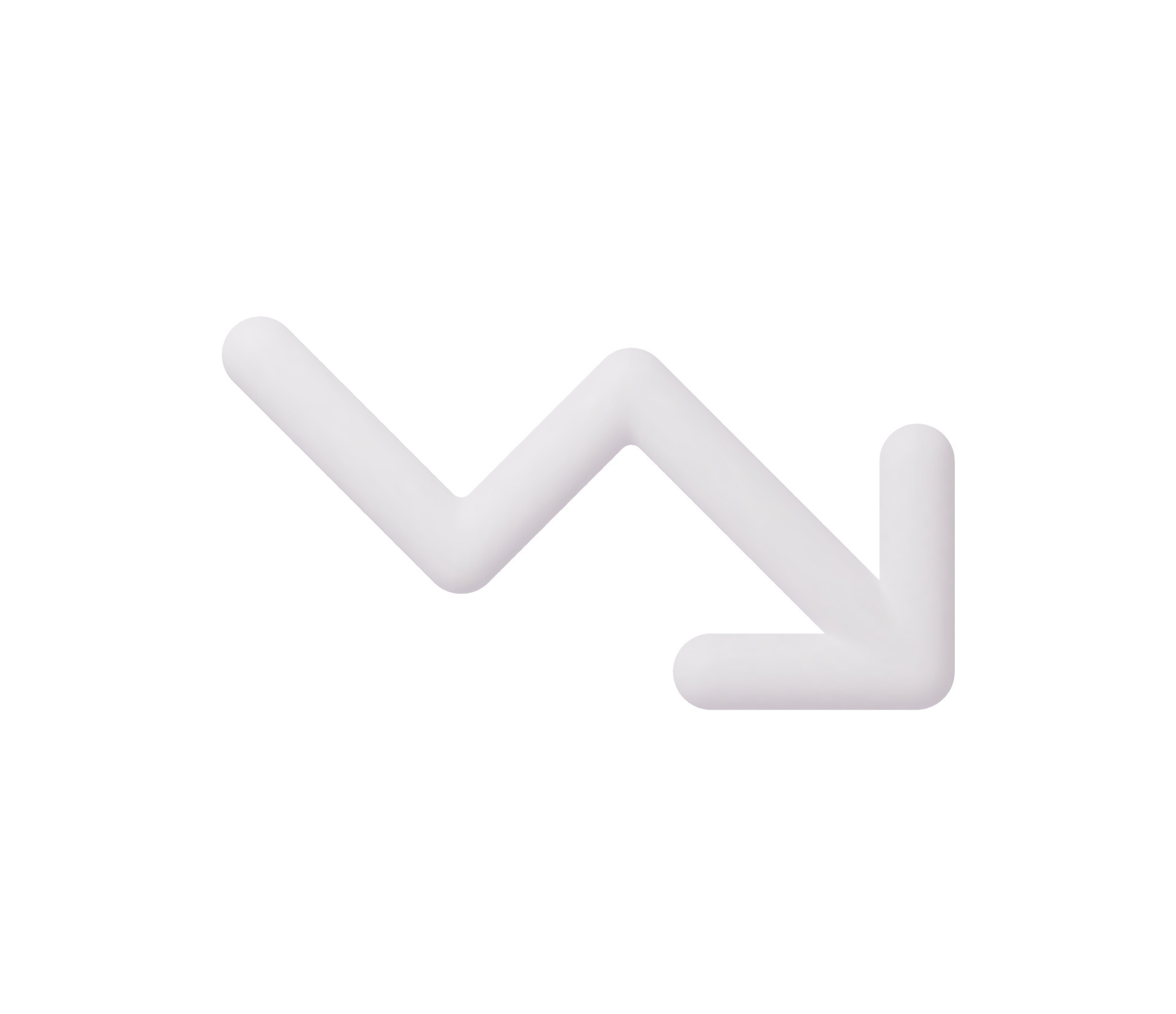 3d Realistic Trend down or decrease icon vector illustration 22727509 ...