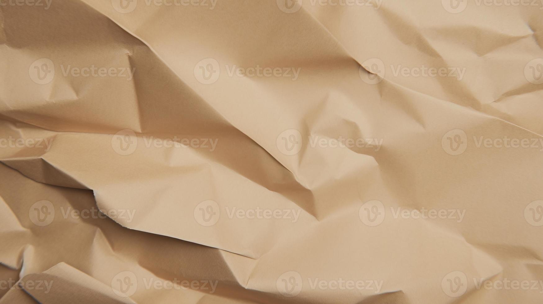 close up of crumpled brown paper texture background with copy space ...