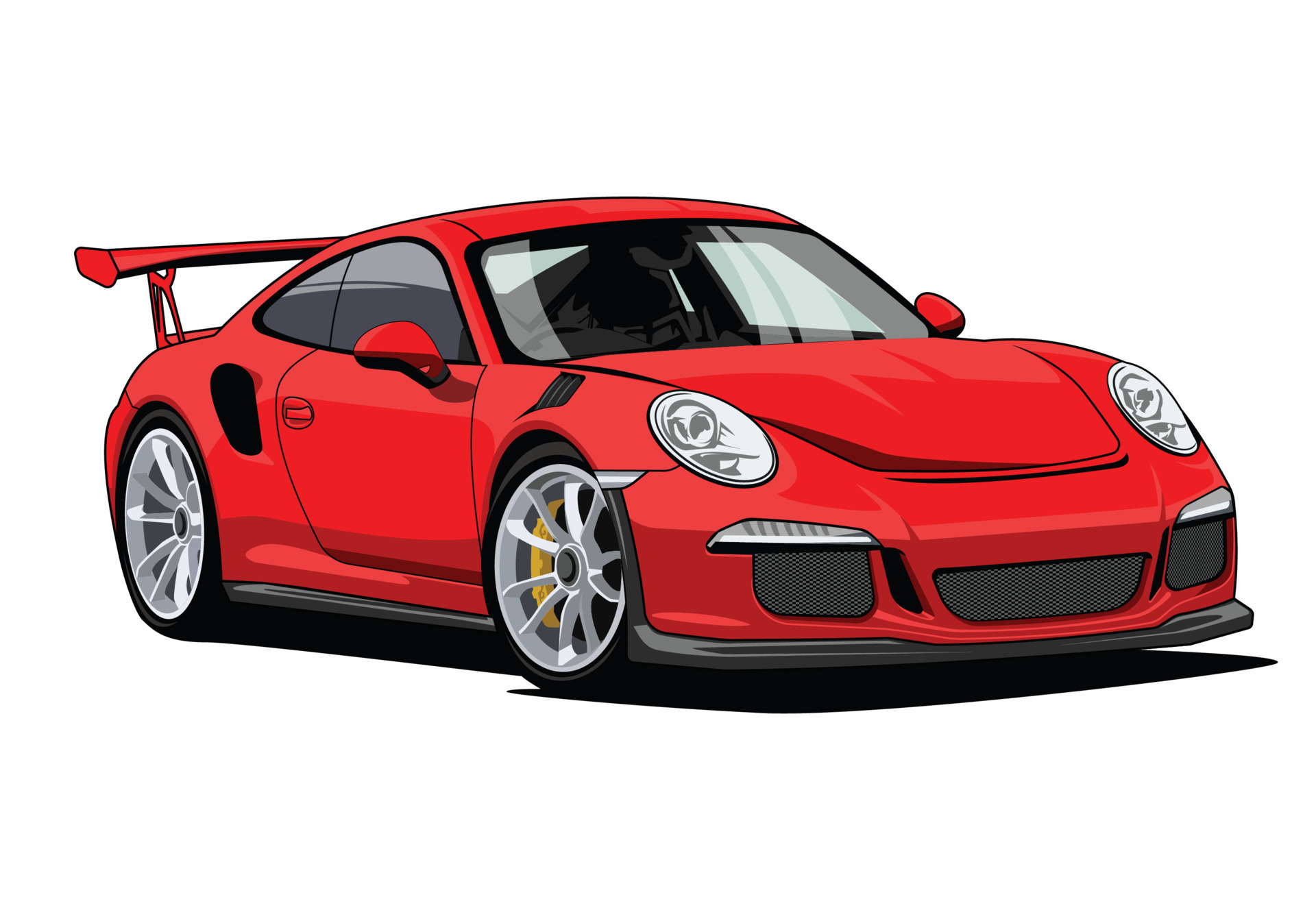 porsche super car vector design 22729128 Vector Art at Vecteezy
