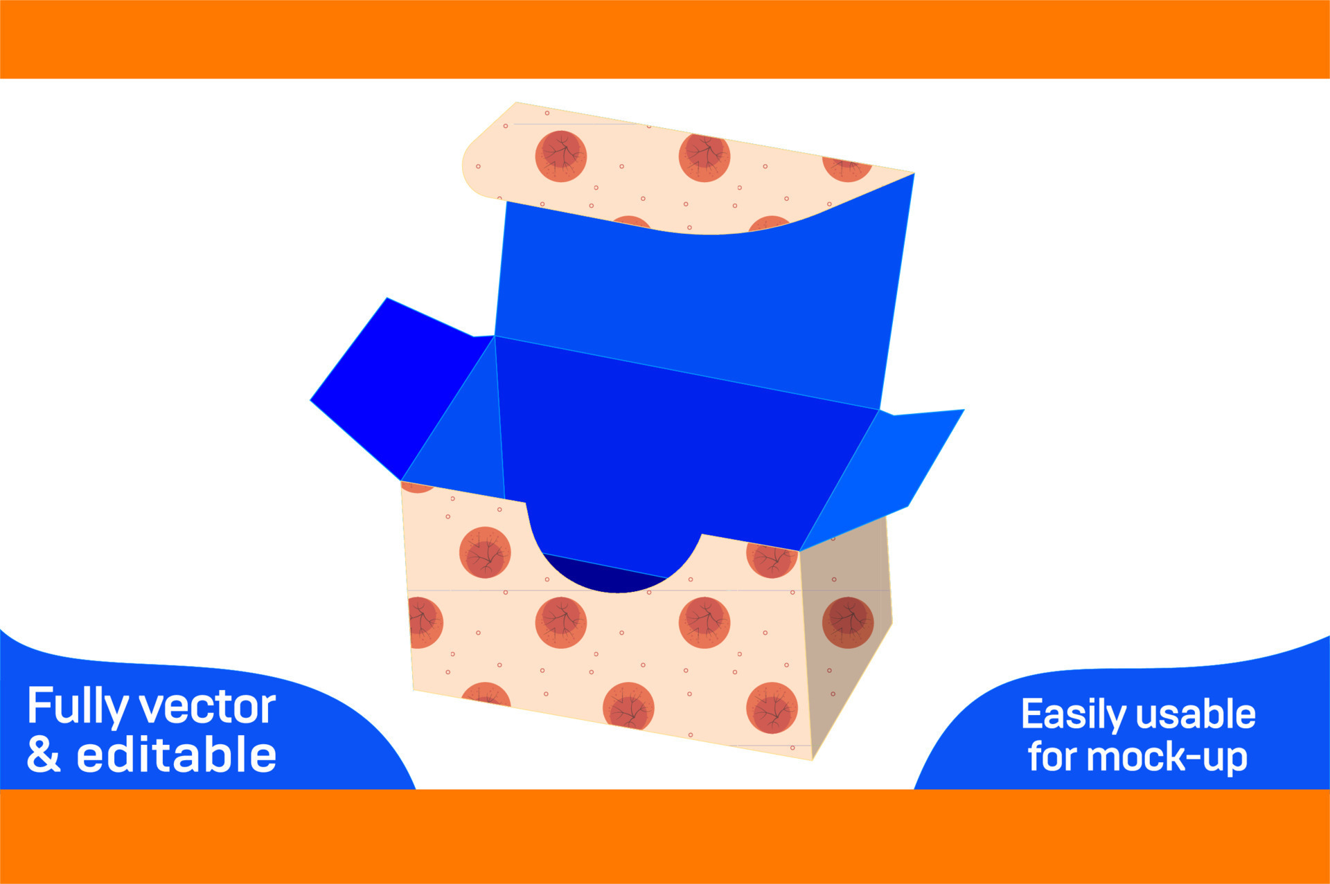 Unique Business Card Box Dieline Template And 3d Render File Resizeable And Editable 3d Box