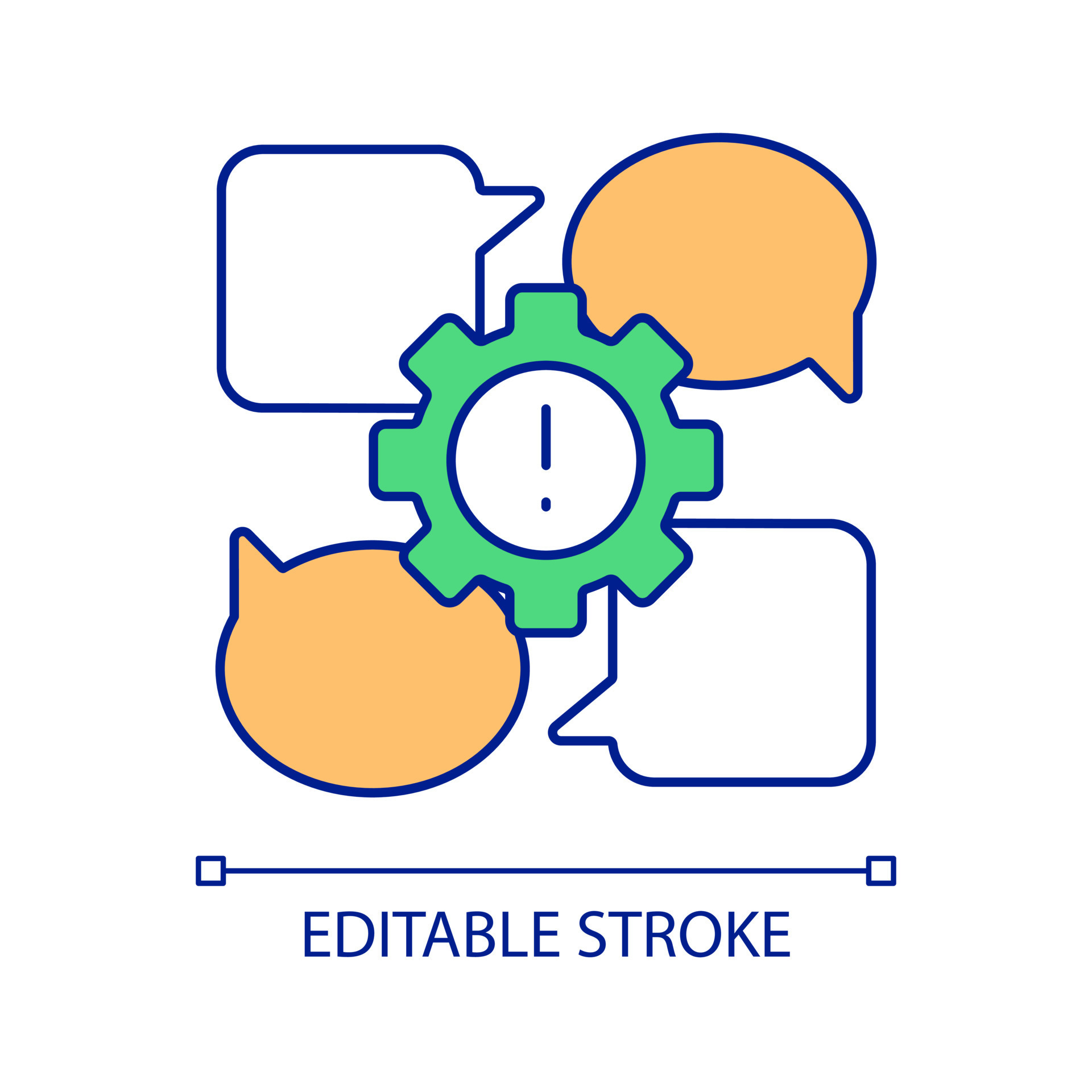 Communication Issues Rgb Color Icon Chatting Overload Digital Networking Problems Online