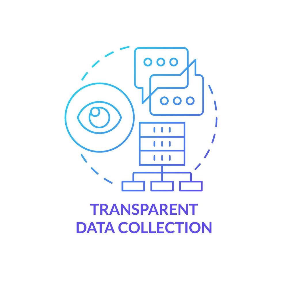 transparente datos colección azul degradado concepto icono. consumidor ... transparente datos colección azul degradado concepto icono. consumidor ...