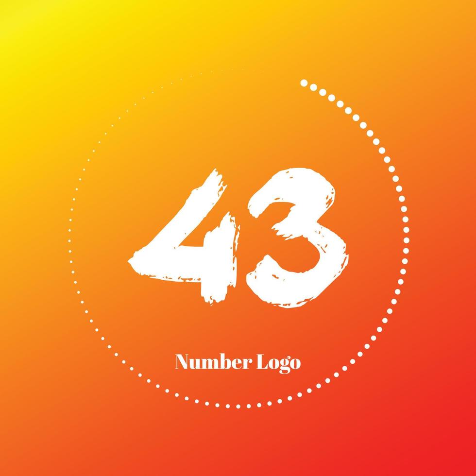 43 number initial logo template with background 22734189 Vector Art at ... 43 number initial logo template with background 22734189 Vector Art at ...