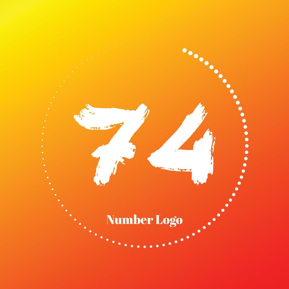 74 number initial logo template with background 22734193 Vector Art at ... 74 number initial logo template with background 22734193 Vector Art at ...