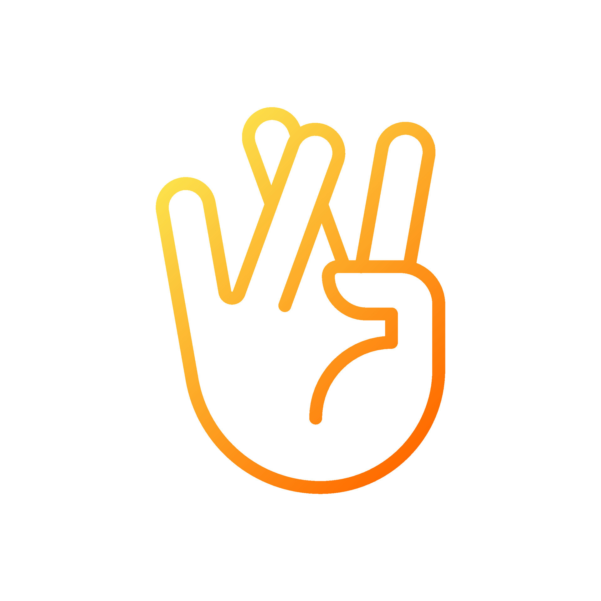 Praying for good luck pixel perfect gradient linear vector icon ...