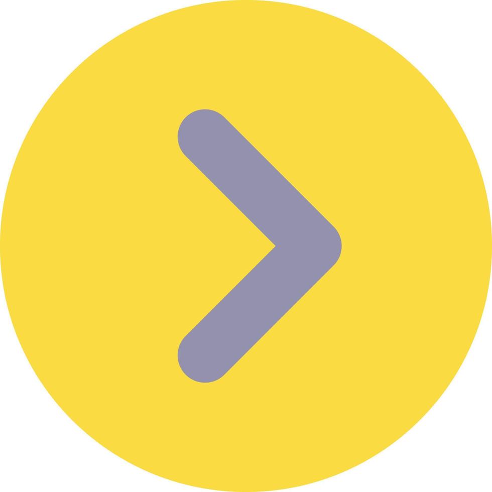 Arrow Right Button Flat Color Ui Icon Next Track Toolbar Control Element Move Forward Menu