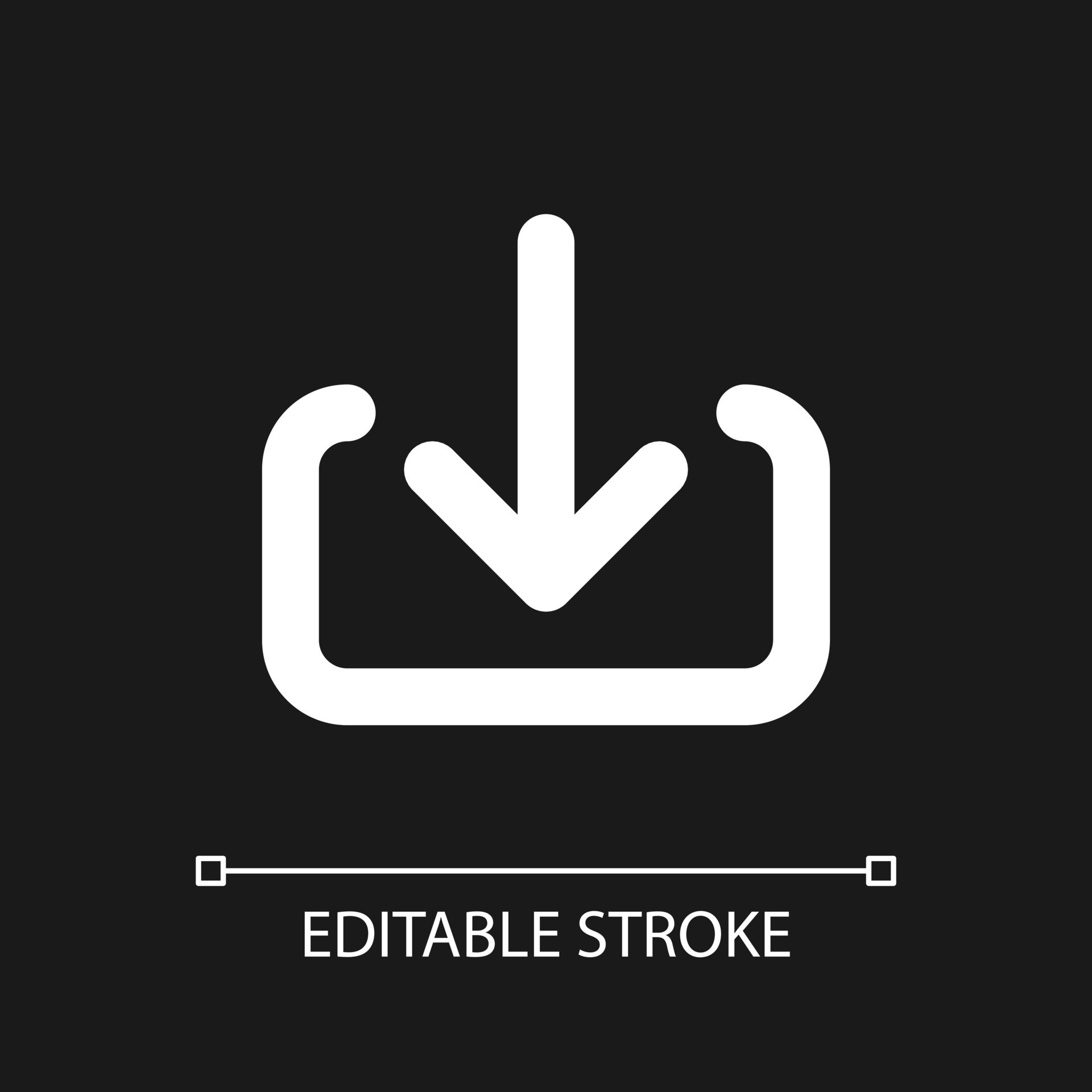 Download file pixel perfect white linear ui icon for dark theme ...