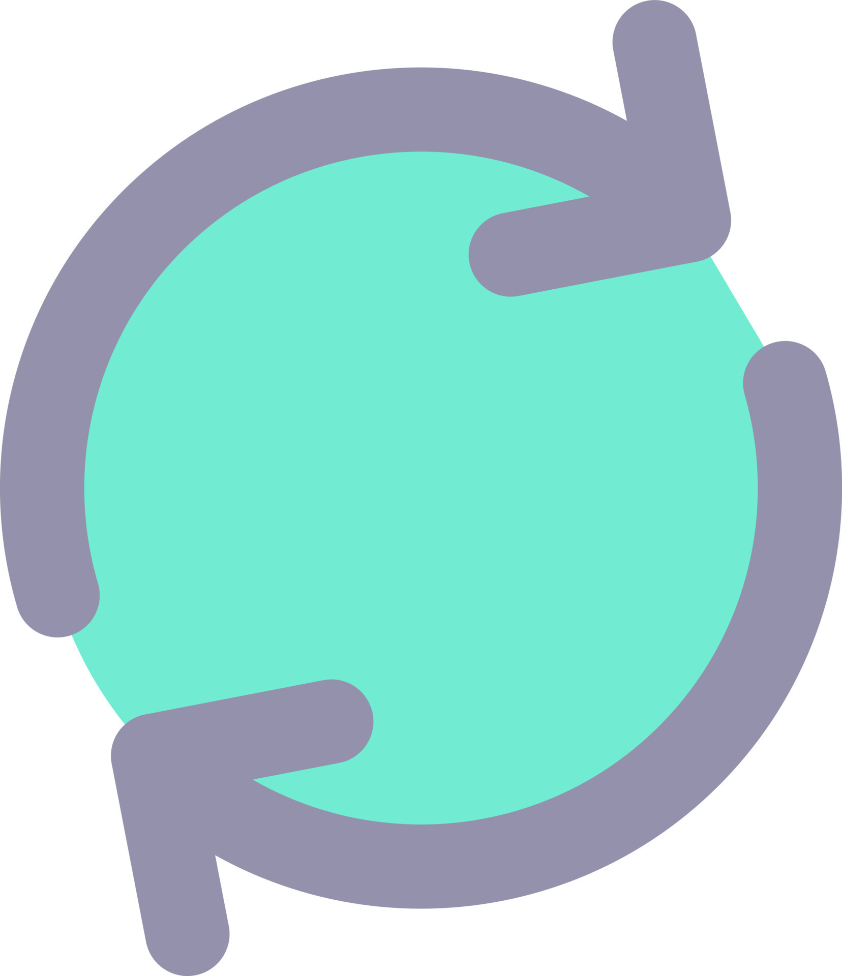 Synchronization Flat Color Ui Icon Rotating Arrows Sync Process