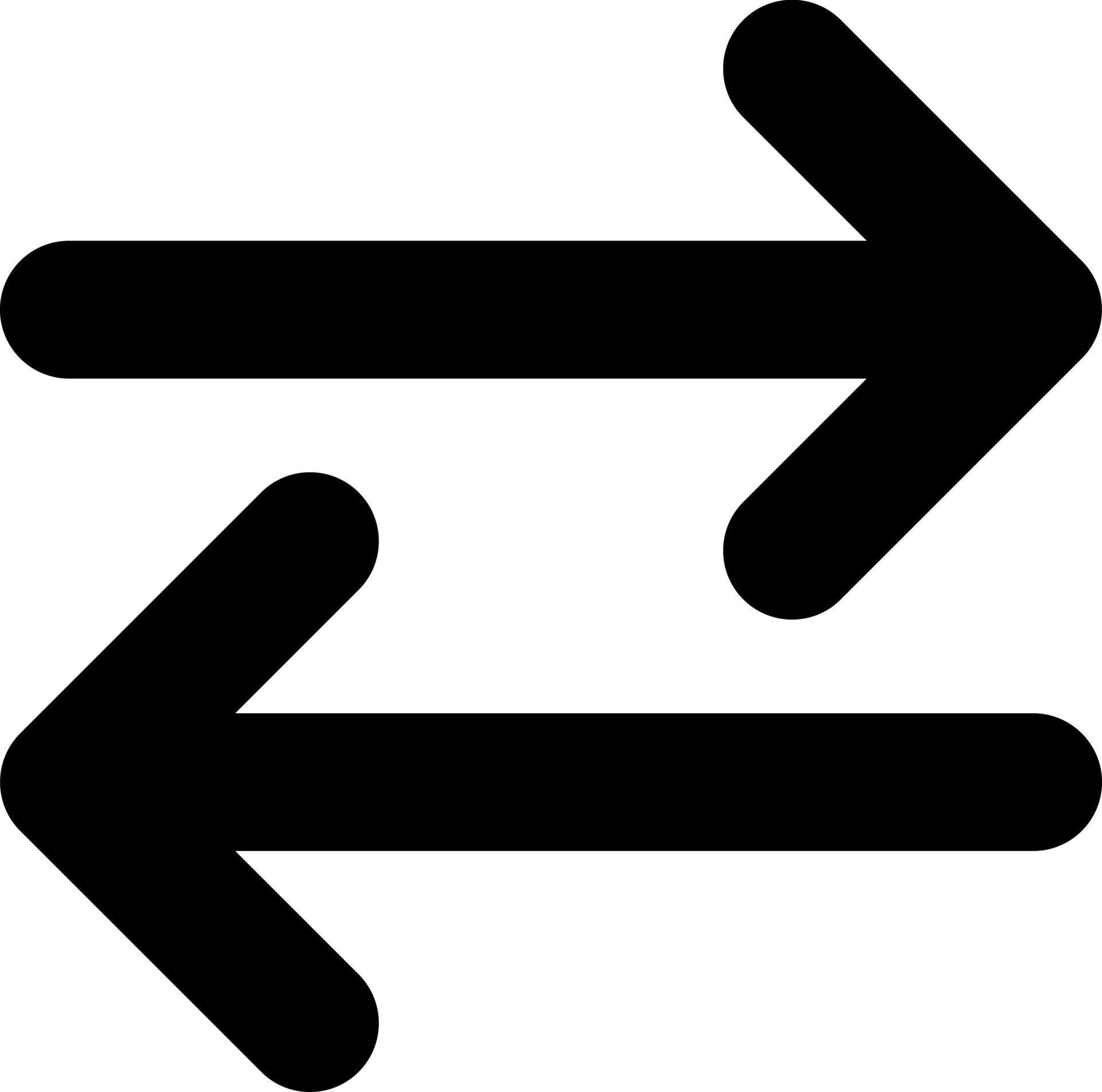 Two Arrows Black Glyph Ui Icon Transaction Symbol Left And Right Arrows User Interface Design