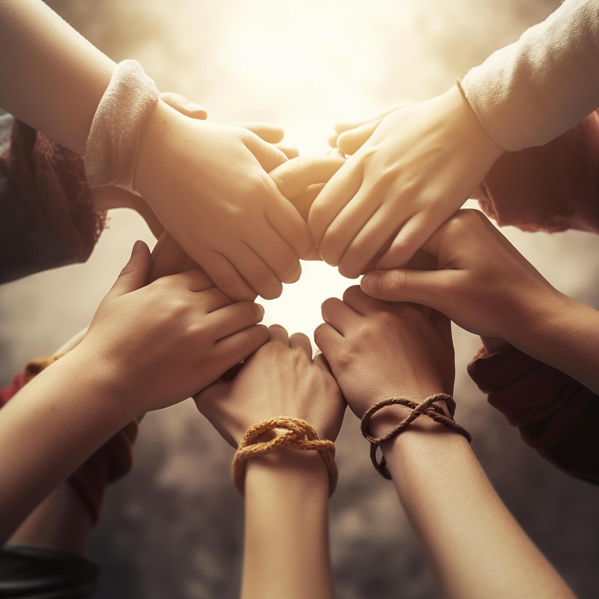 Medieval hands extended to symbolize unity, generat ai 22740032 Stock ...