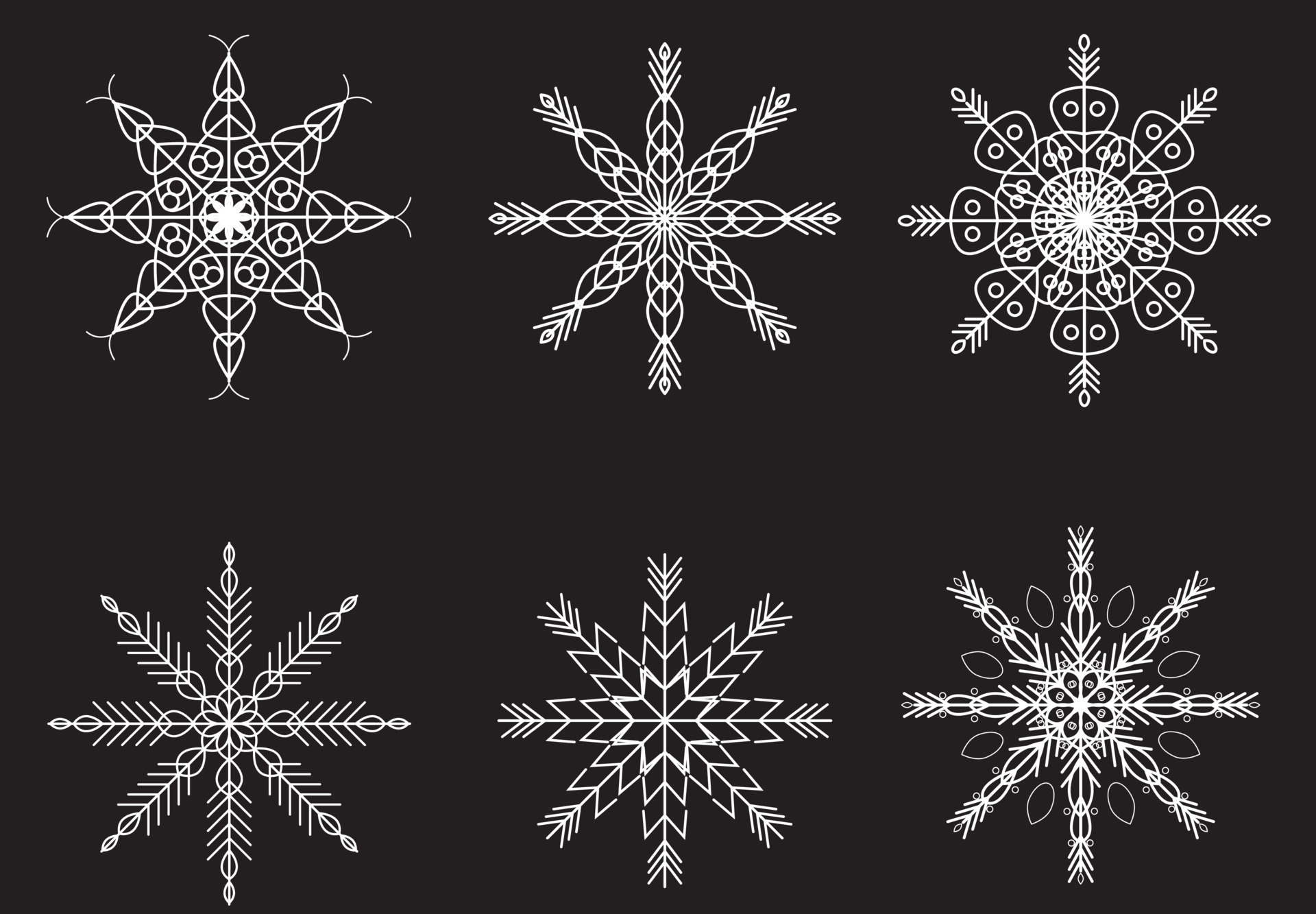 Set of vector snowflakes. High quality vector illustration. 22743903 ...