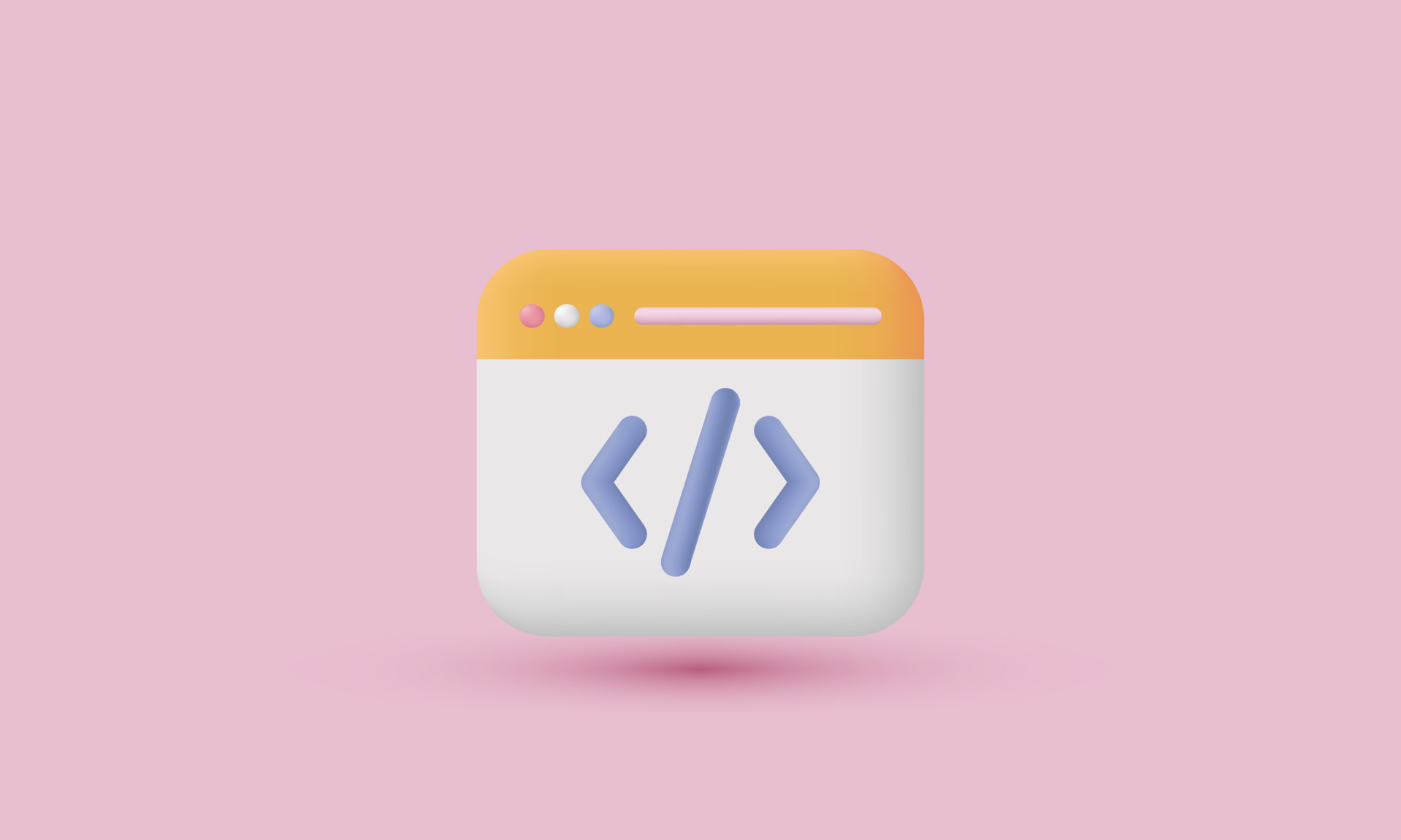 3d realistic cartoon web ui ux design software developer icon trendy modern style object symbols ...