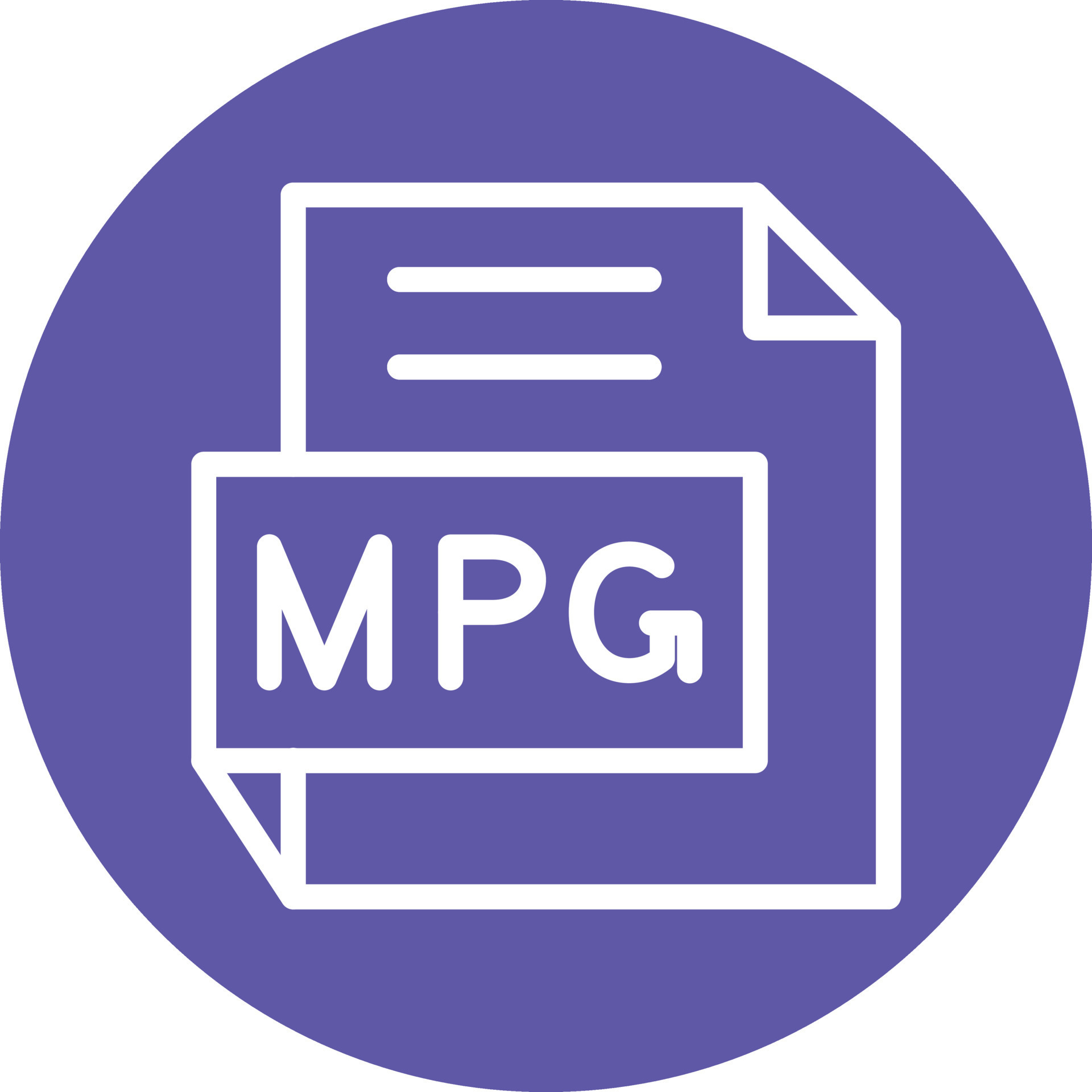 MPG Vector Icon Design 22747578 Vector Art at Vecteezy