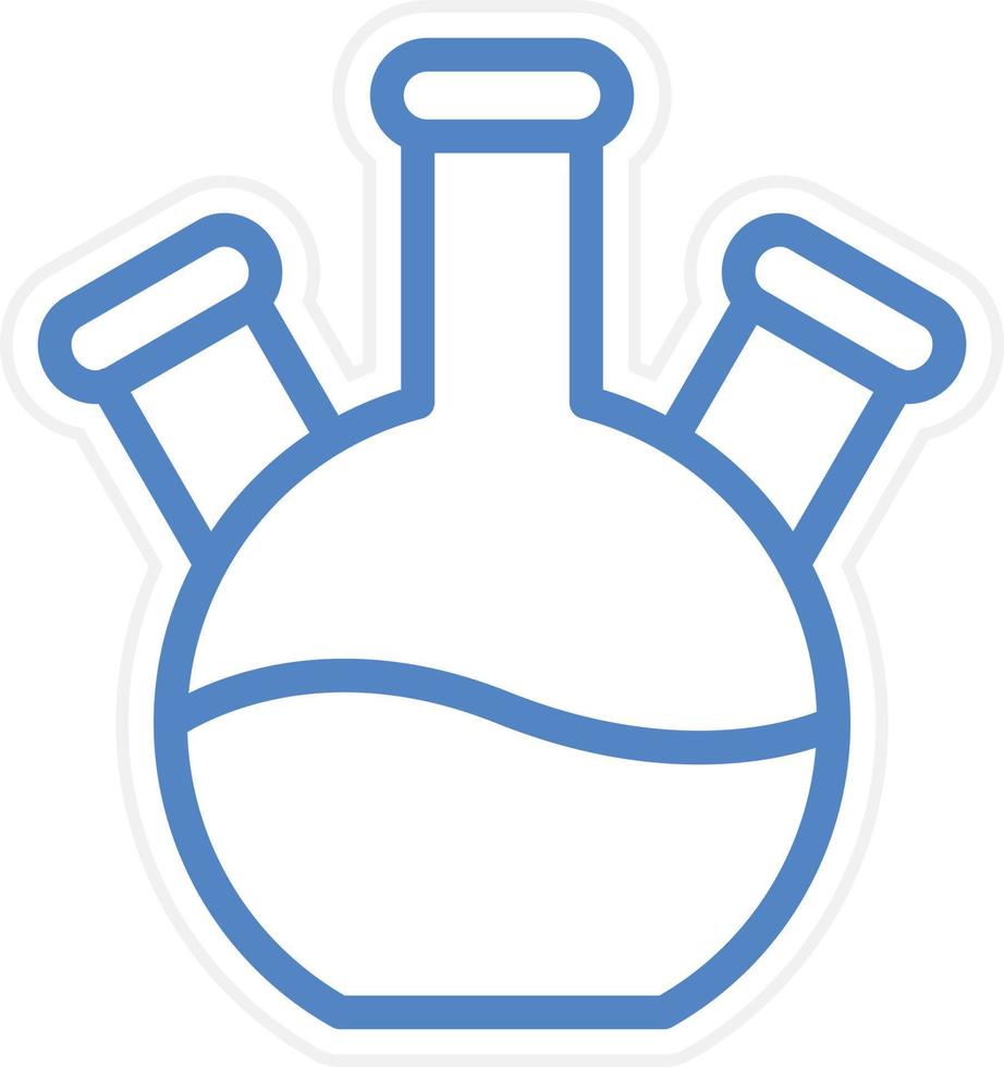 Three Neck Flask Vector Icon Style 22748378 Vector Art at Vecteezy