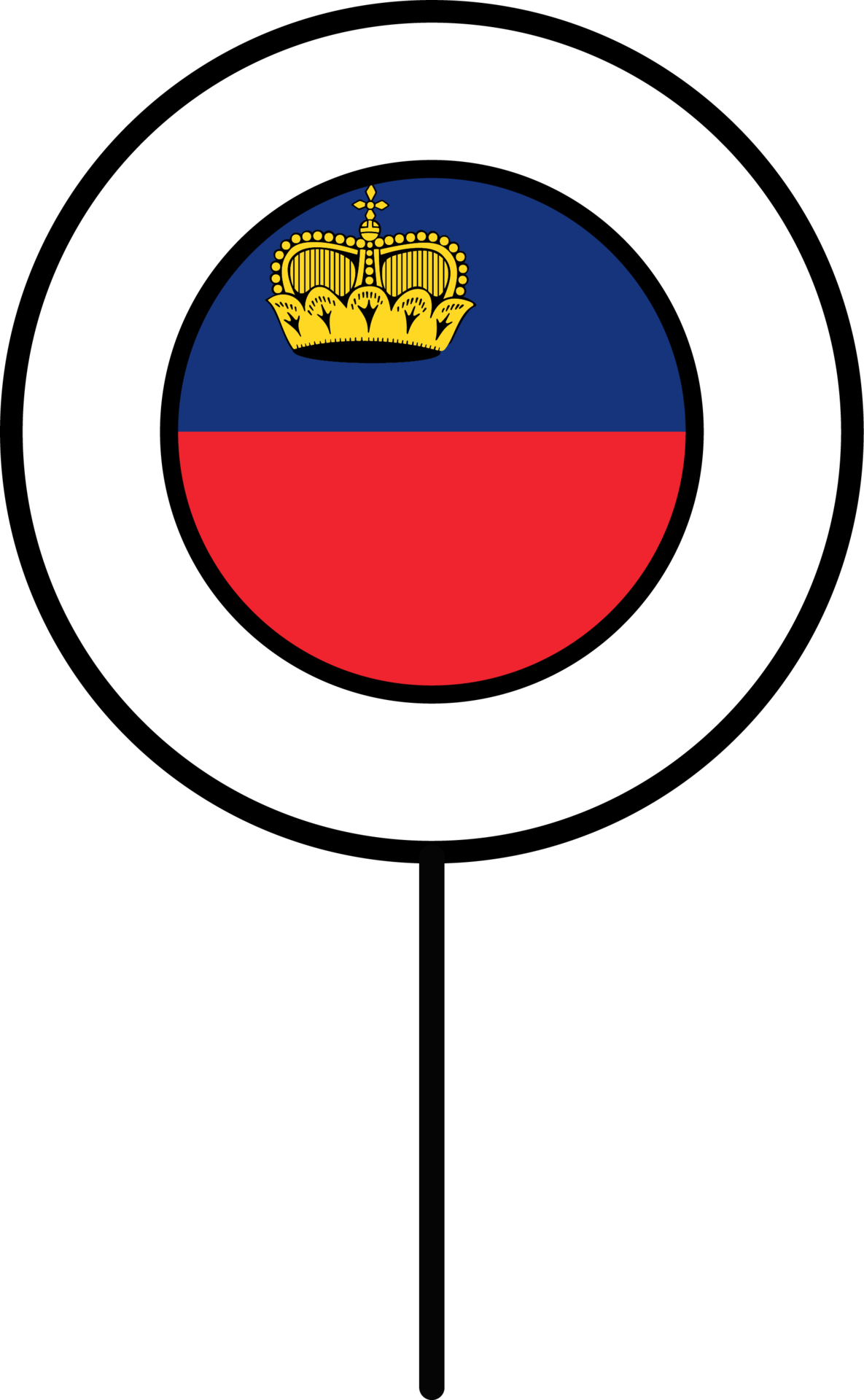 Liechtenstein flag circle pin icon. 22750095 PNG Liechtenstein flag circle pin icon. 22750095 PNG