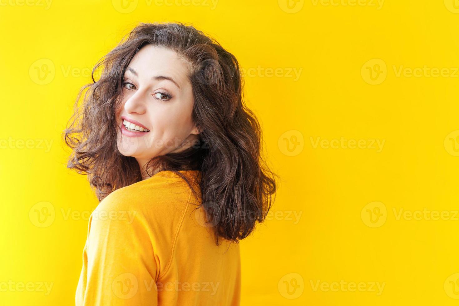 Happy Girl Smiling Beauty Portrait Young Happy Positive Laughing