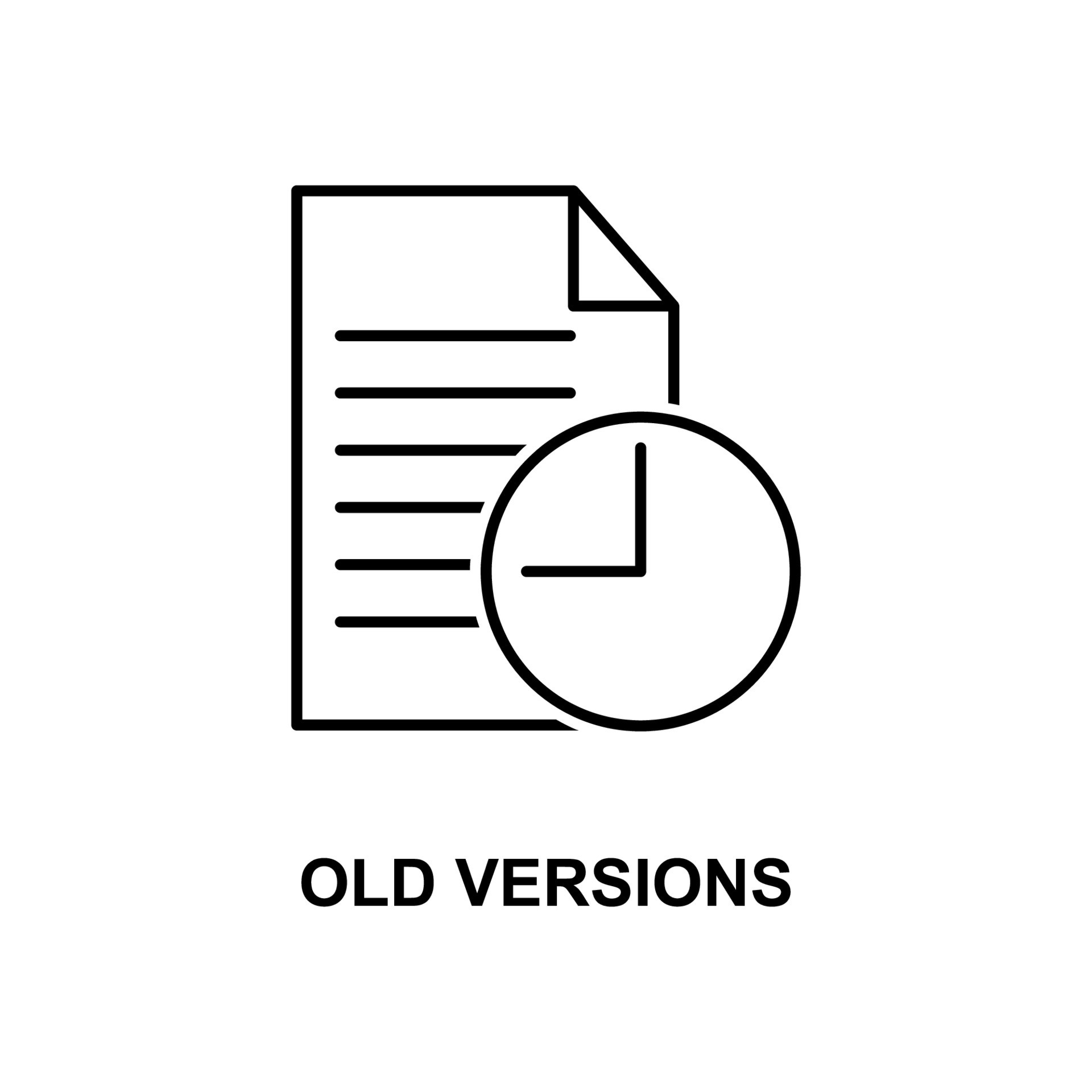 Old Versions Vector Icon 22761957 Vector Art At Vecteezy