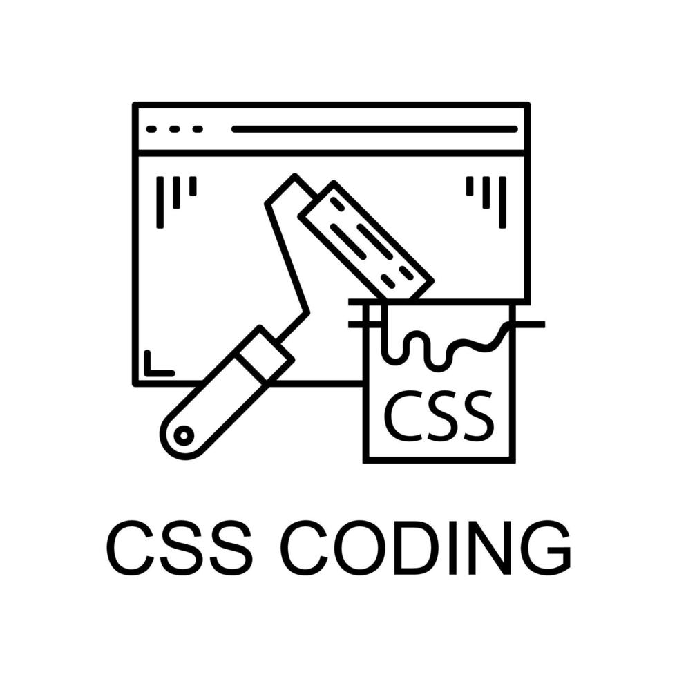 css coding vector icon 22763056 Vector Art at Vecteezy