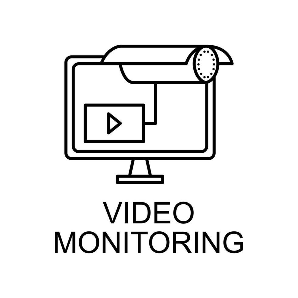 video monitoring vector icon 22763836 Vector Art at Vecteezy