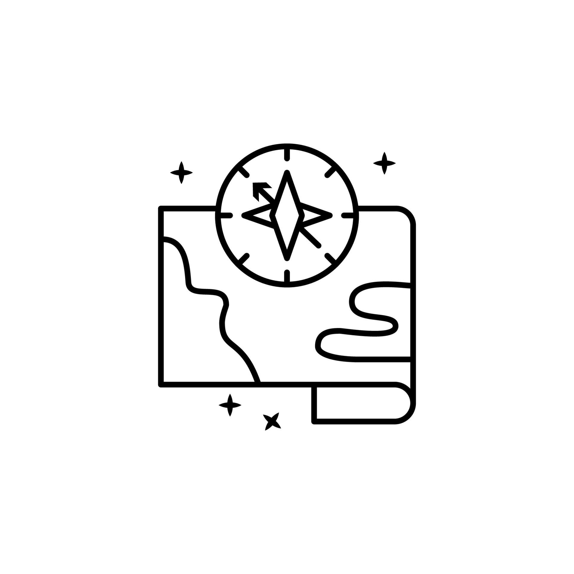 Compass Maps Vector Icon 22764519 Vector Art At Vecteezy