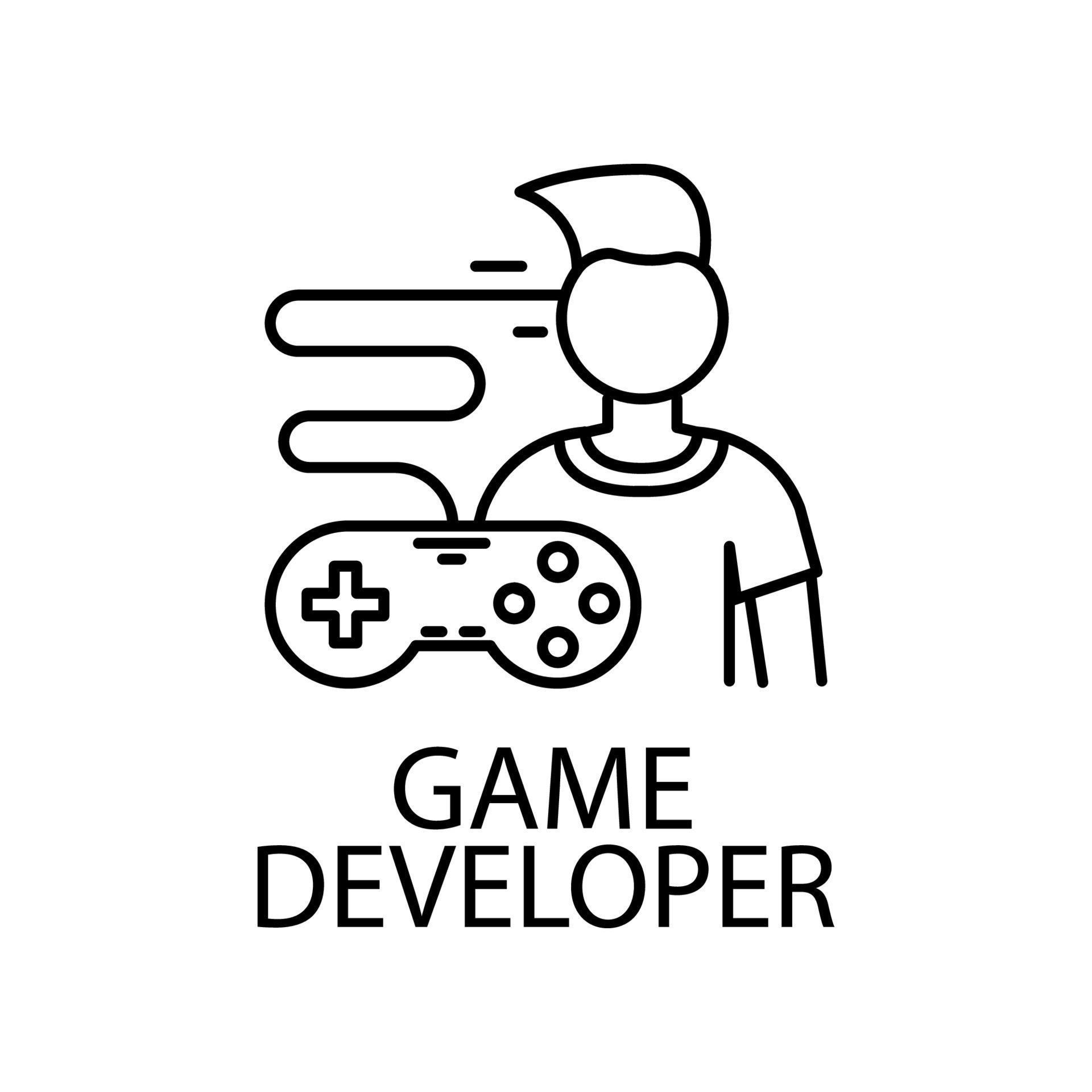 game developer vector icon 22765151 Vector Art at Vecteezy