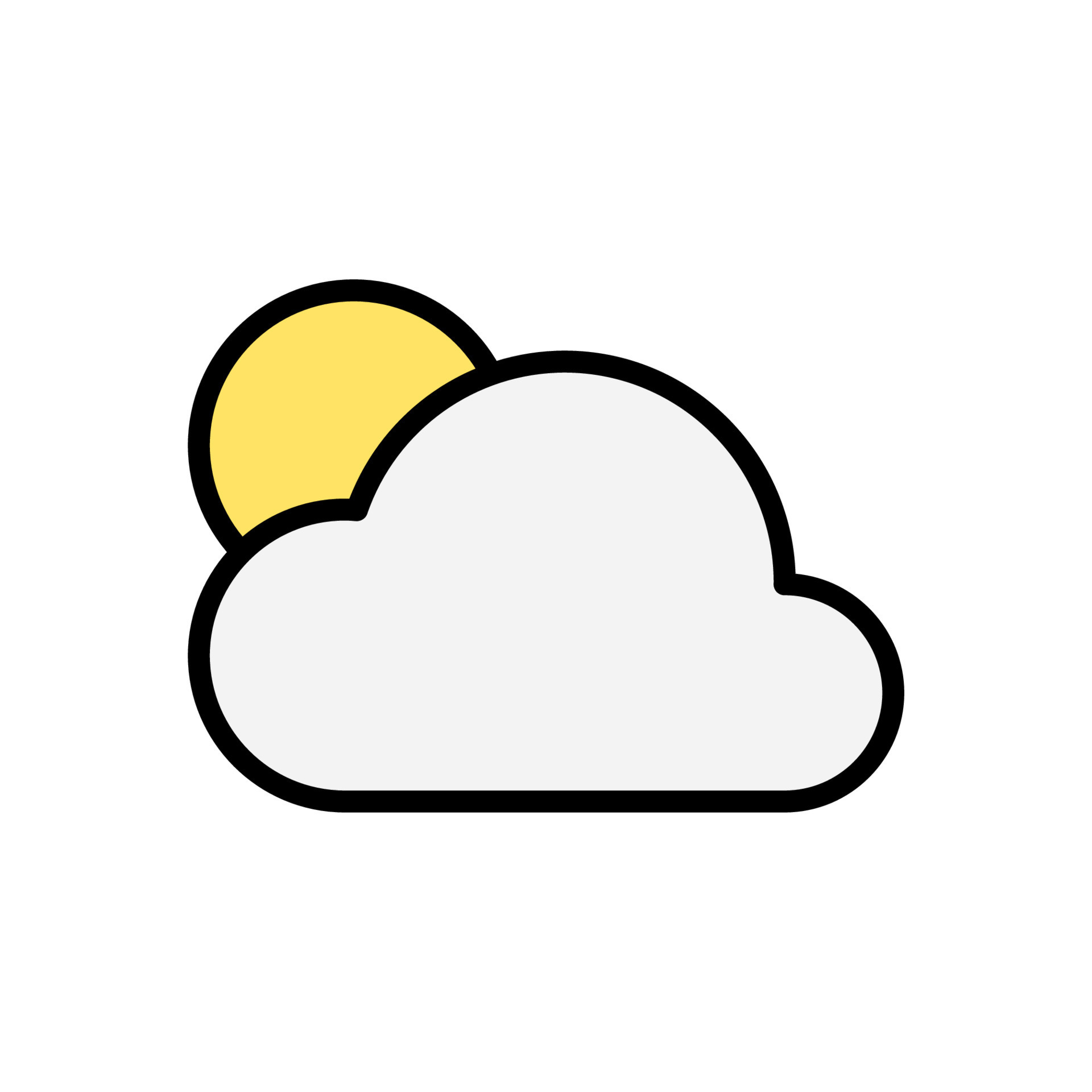 Cloud, sun vector icon 22765451 Vector Art at Vecteezy Cloud, sun vector icon 22765451 Vector Art at Vecteezy