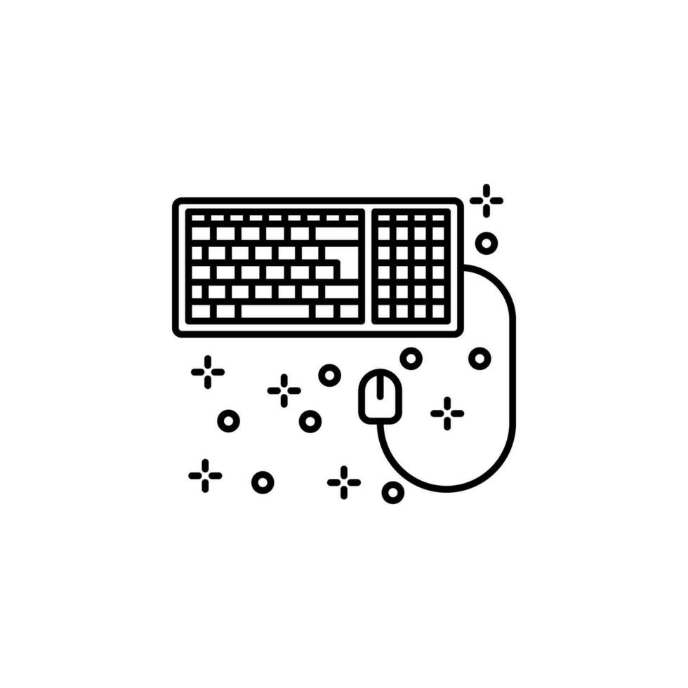 Computer Keyboard Mouse Vector Icon 22766128 Vector Art At Vecteezy