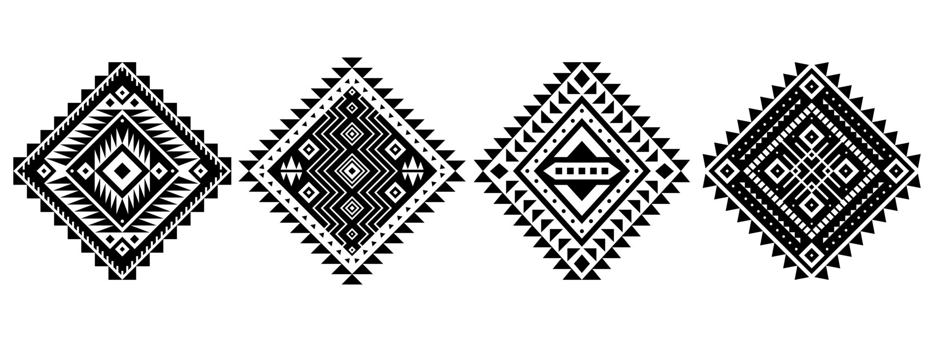 Aztec vector elements. 22768292 Vector Art at Vecteezy