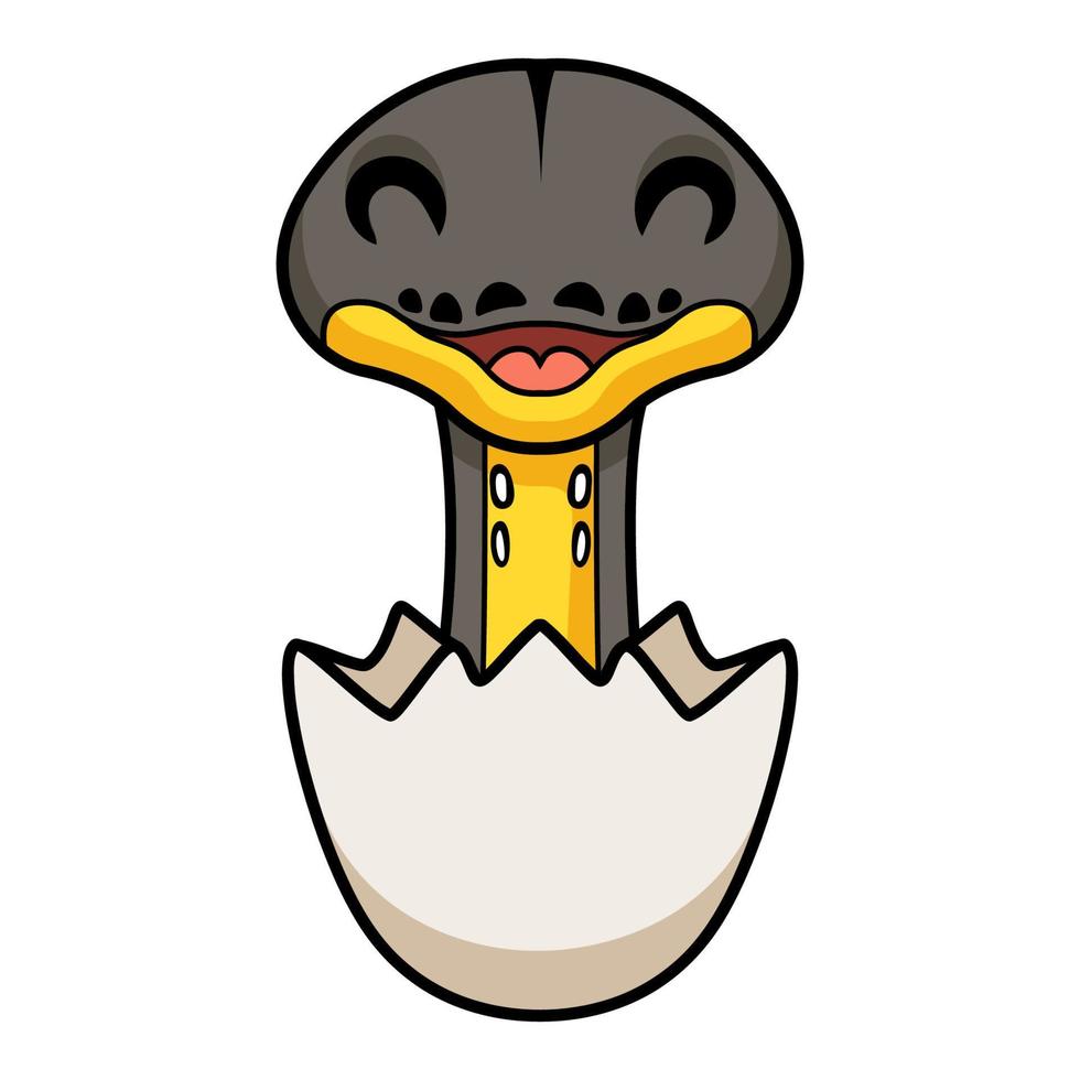 Cute platinum titanium reticulated python cartoon 22768311 Vector Art ...