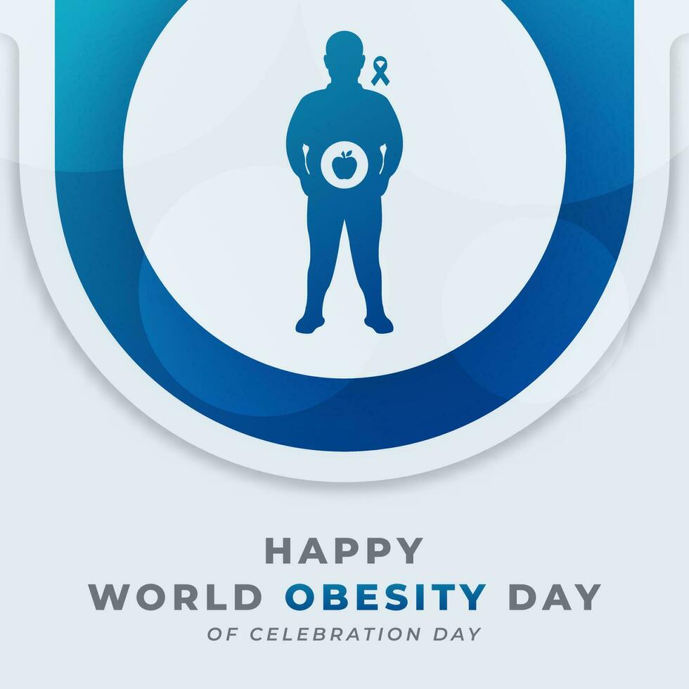 World Obesity Day Celebration Vector Design Illustration for Background, Poster, Banner ...