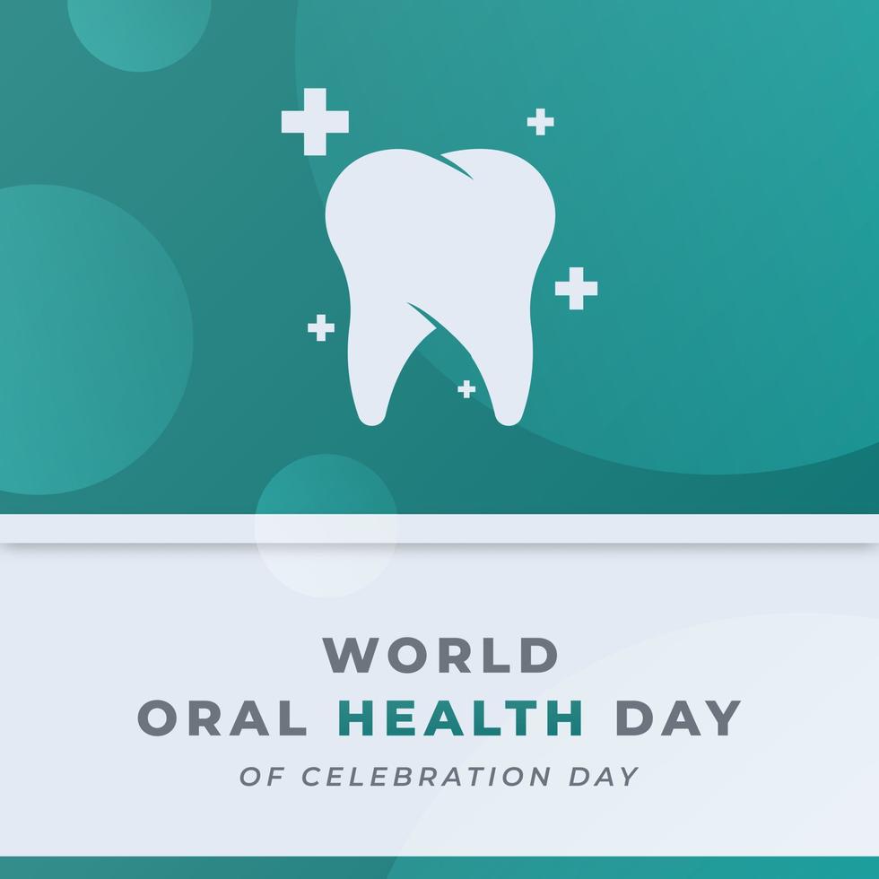 World Oral Health Day Celebration Vector Design Illustration For
