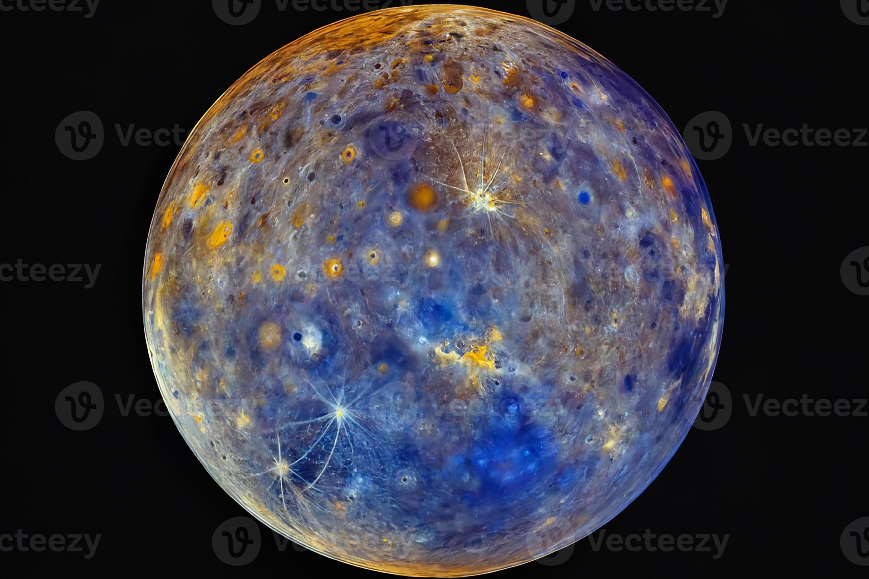 Mercury, a planet in the solar system. Colorful image. 22771760 Stock ...