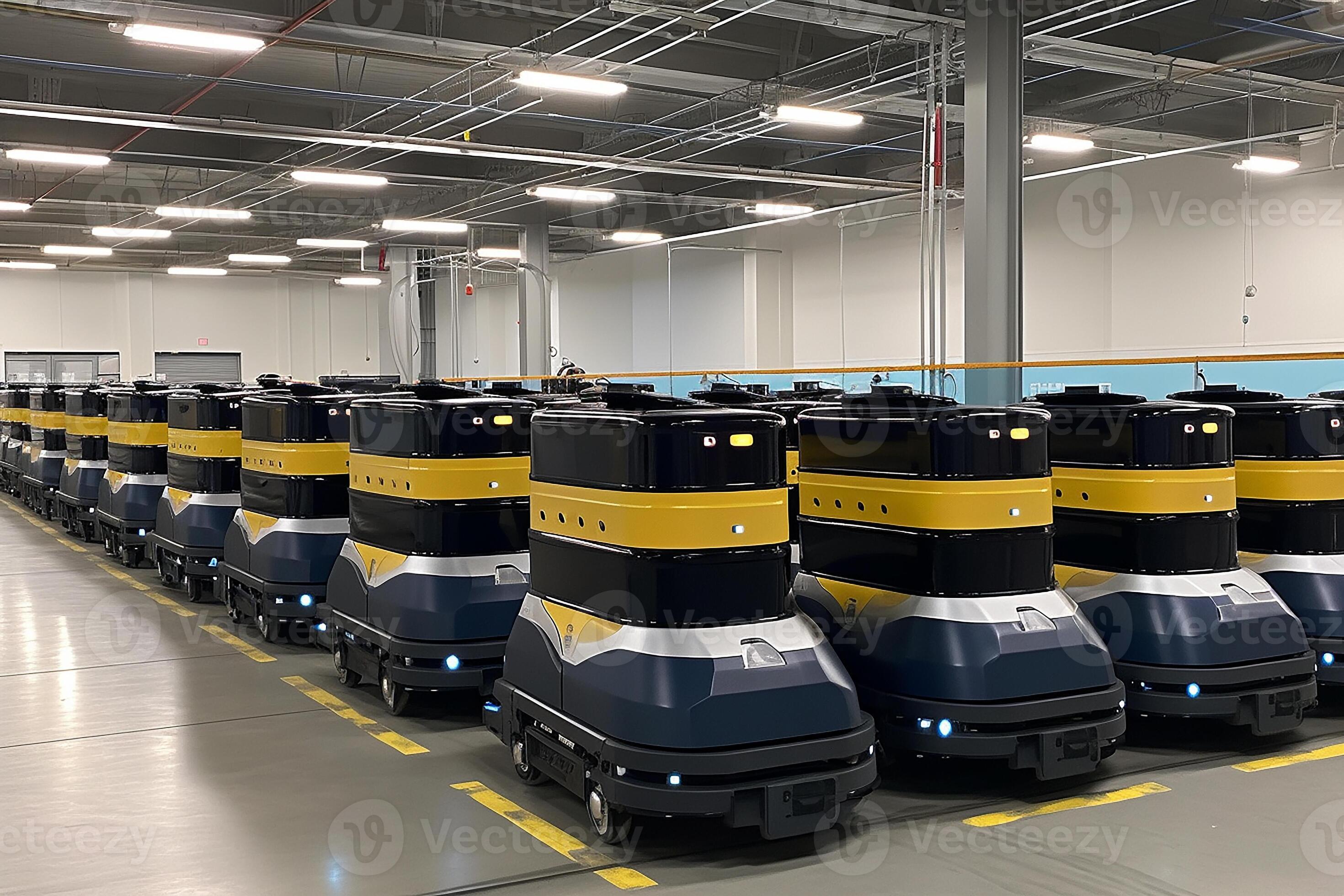 Robot army efficiently sorts hundreds of parcels per hour, automated guided vehicle, AGV ...
