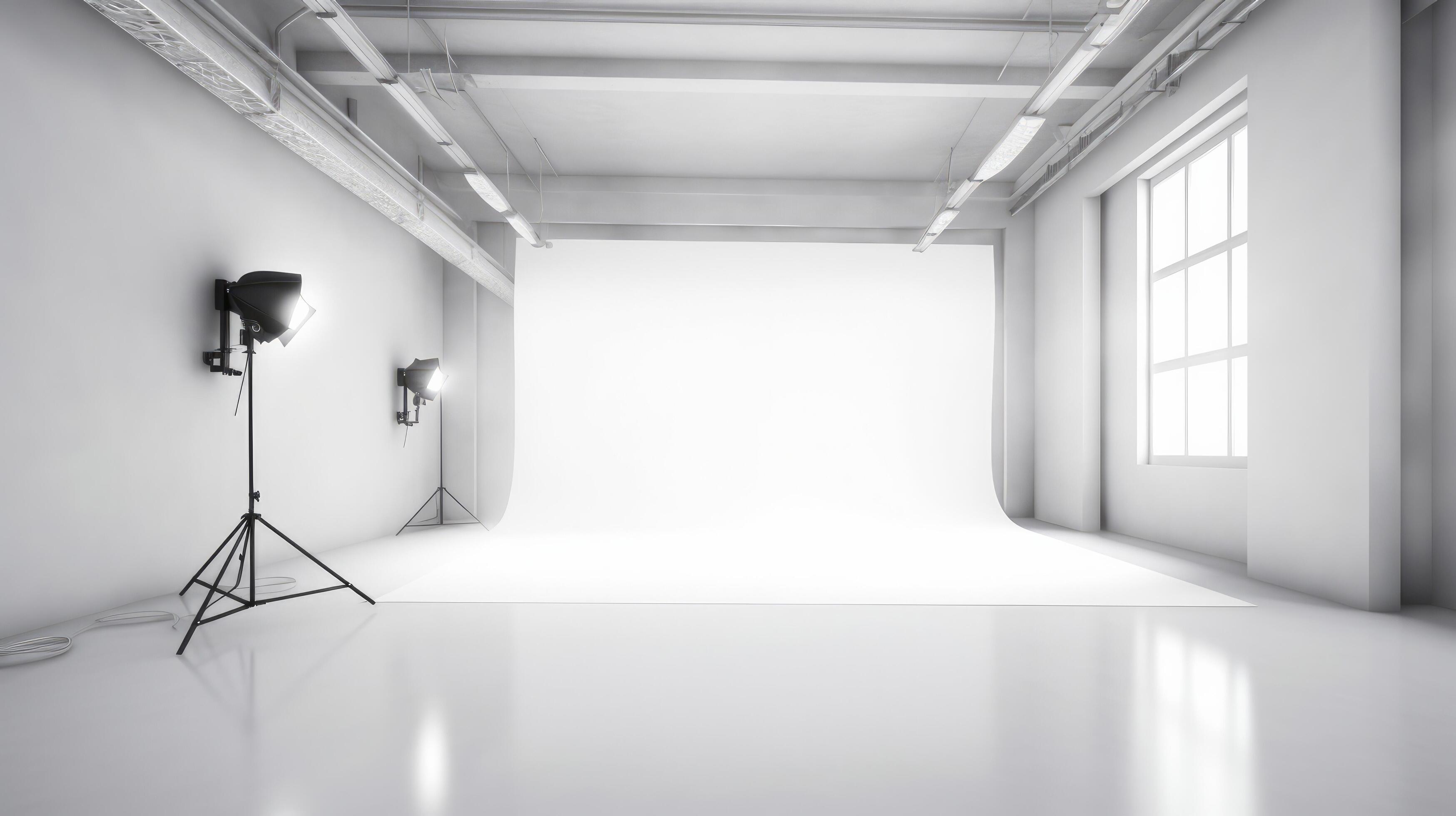 Empty white studio room. Illustration 22774333 Stock Photo at Vecteezy