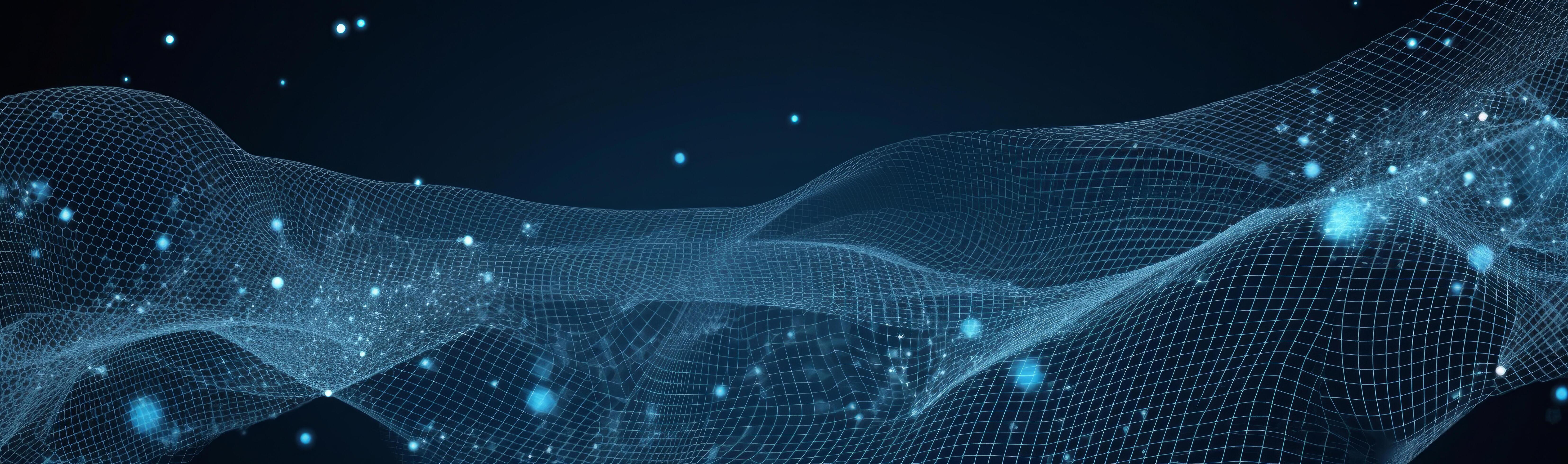 High Tech Futuristic Computer Graphics Background Illustration