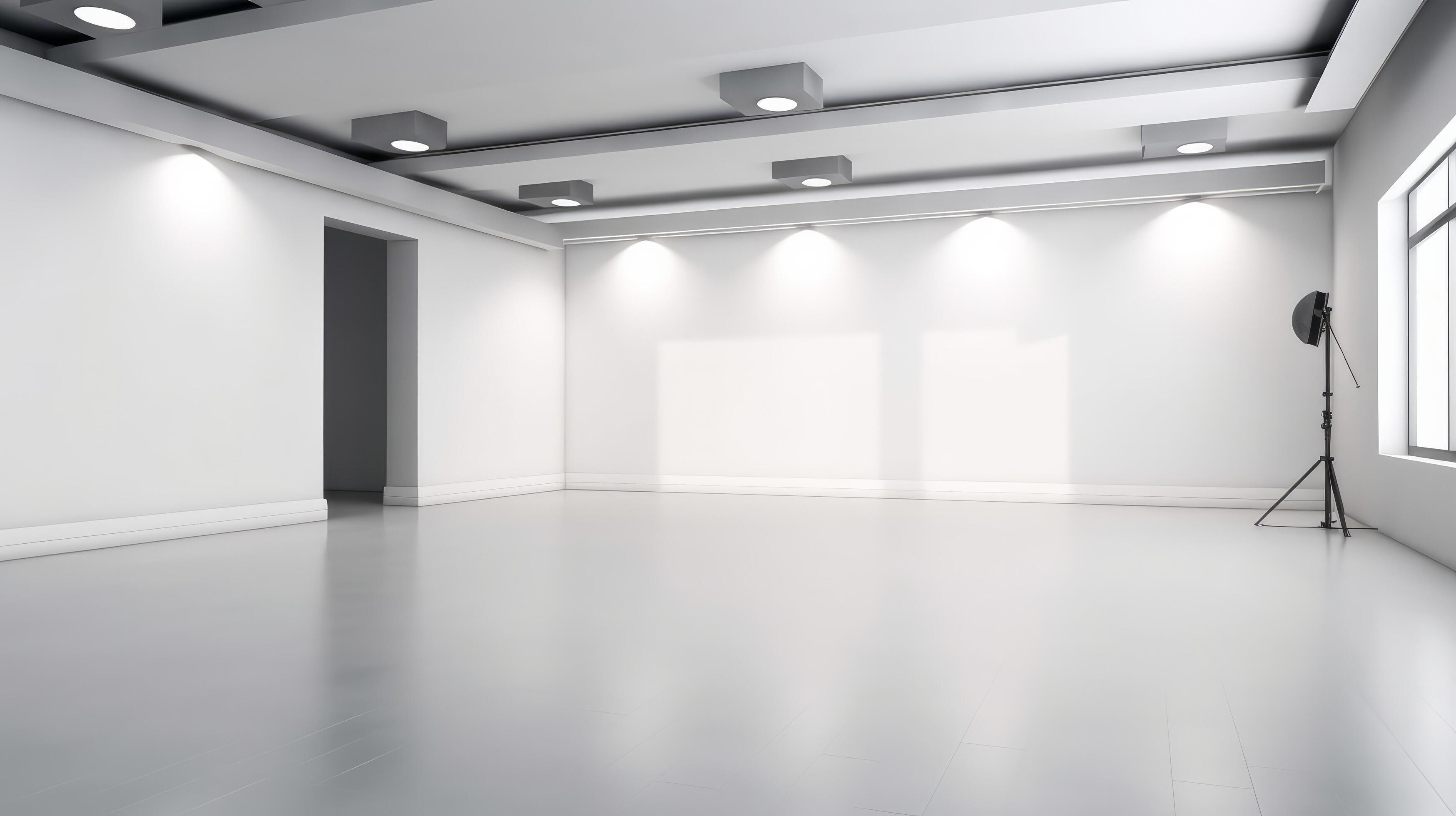 Empty white studio room. Illustration 22778731 Stock Photo at Vecteezy