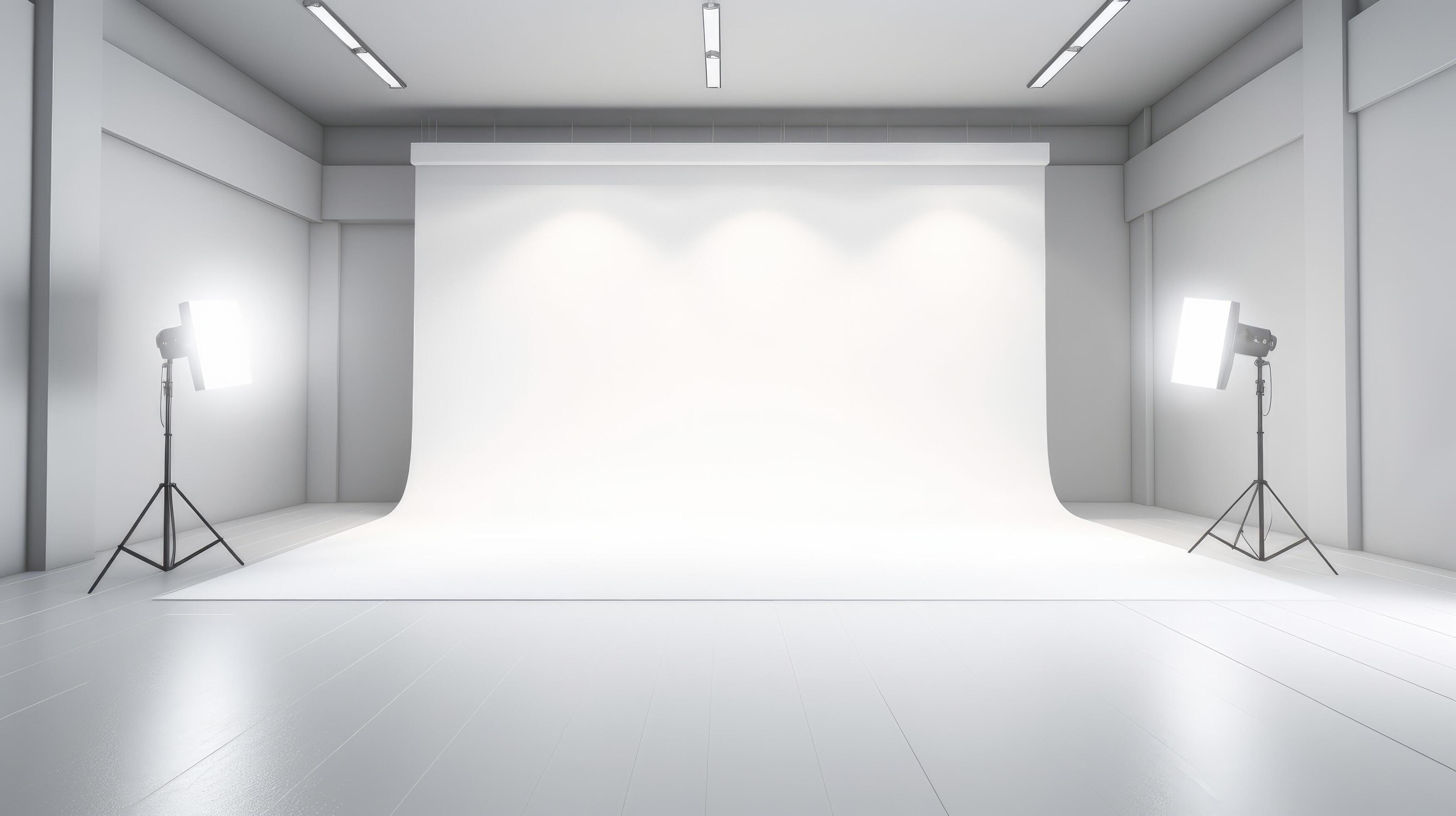 Empty white studio room. Illustration 22779002 Stock Photo at Vecteezy