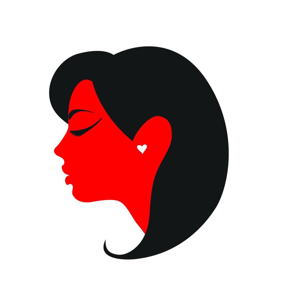 Woman Face Silhouette Vector Illustration 22781129 Vector Art At Vecteezy