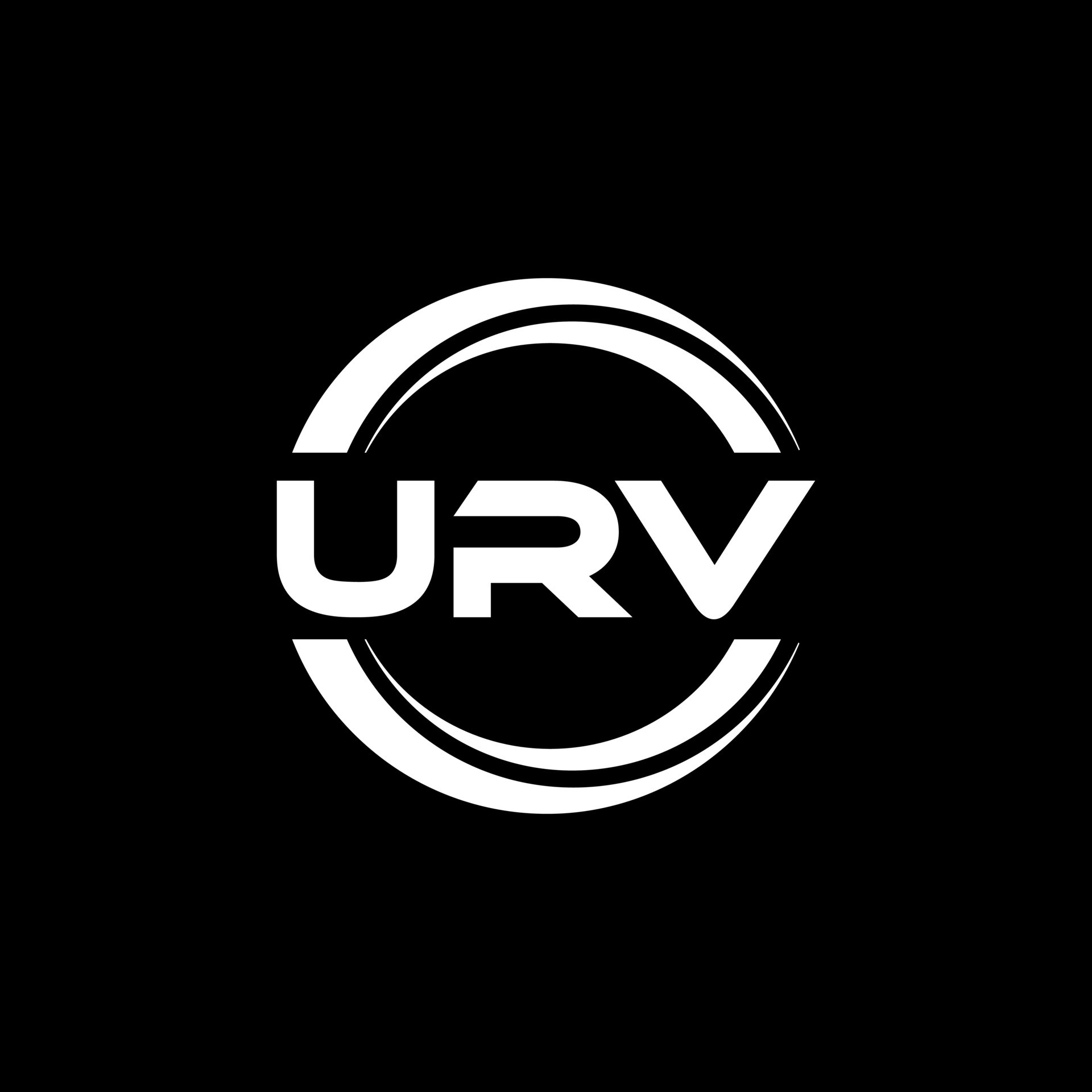 Urv letra logo diseño en ilustración. vector logo, caligrafía diseños para logo, póster ...