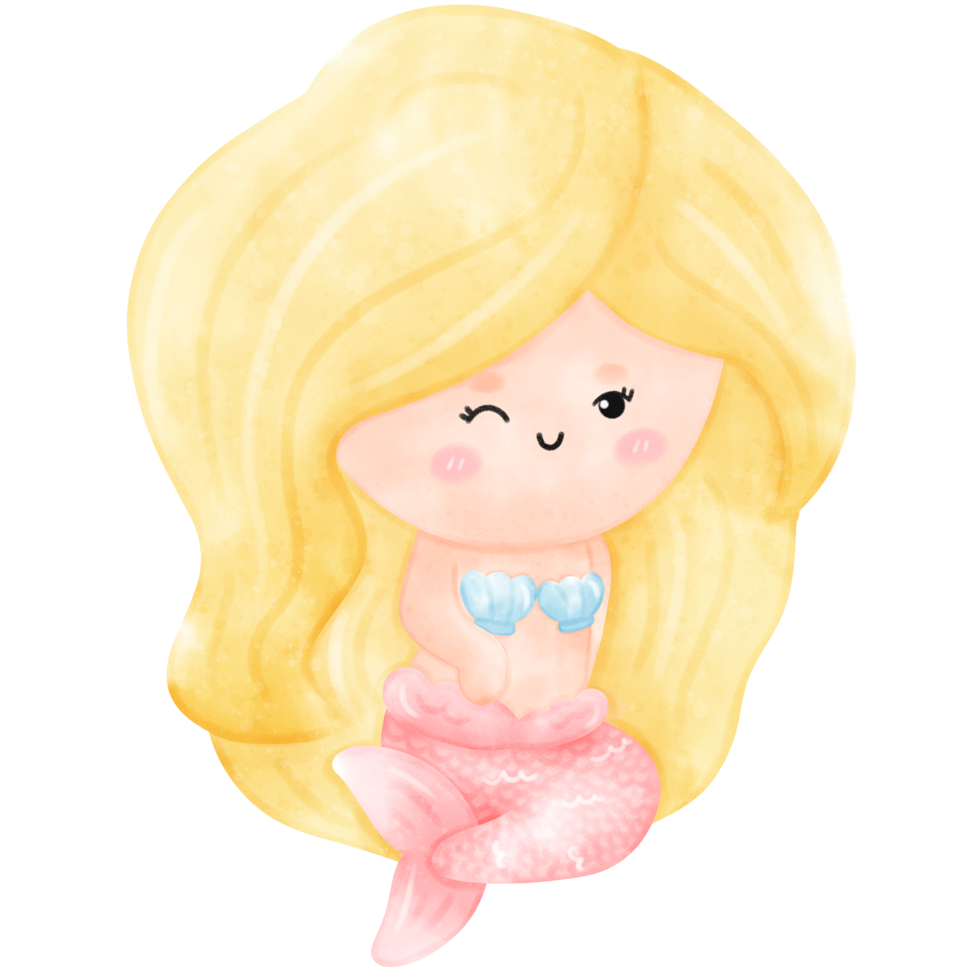 Cute Mermaid Illustration Mermaid Watercolor Mermaid Mermaid Illustration 22786633 Png