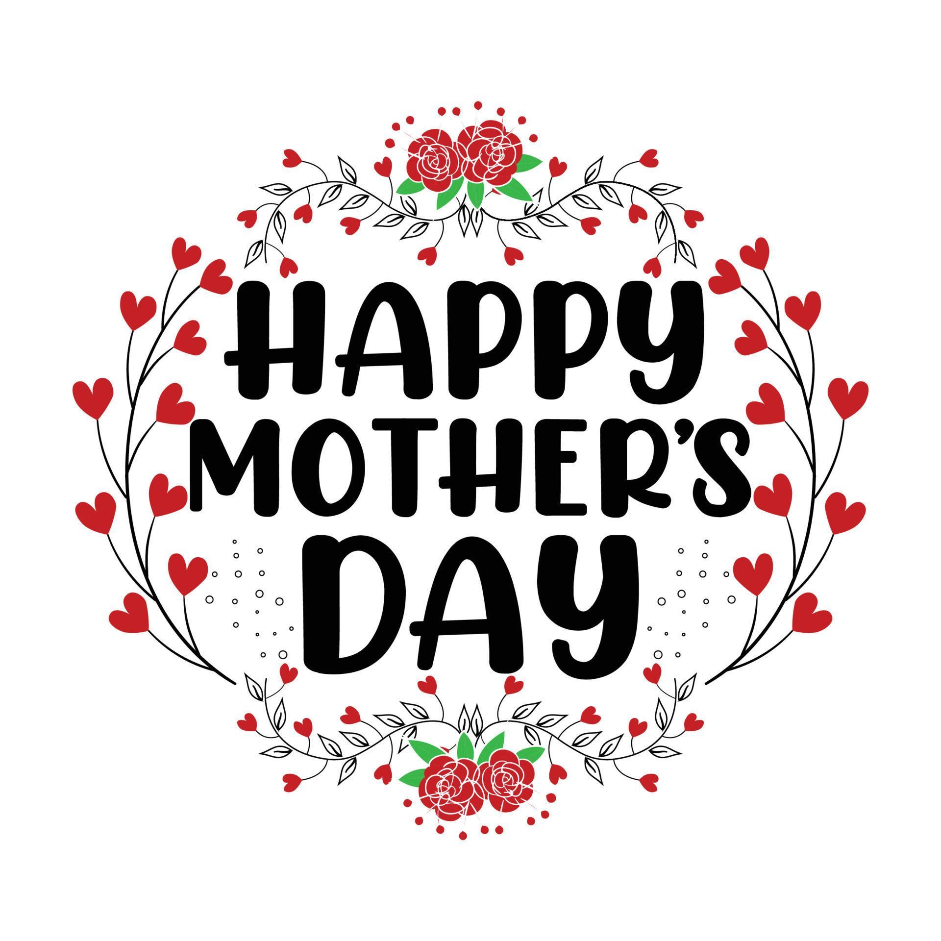 Happy Mother's day t shirt print template, typography design for mom mommy mama daughter grandma ...