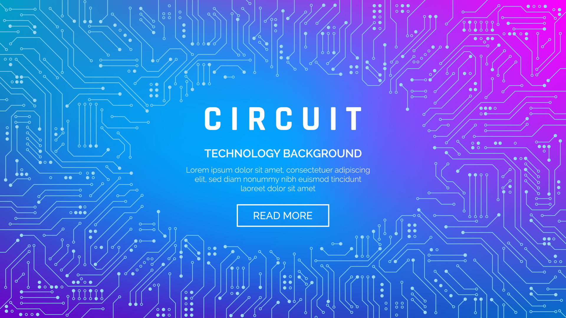 Circuit Board Texture For Banner Electronic Motherboard Connection And