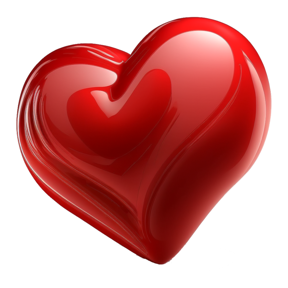 Free 3d corazón png generativo con ai 22794420 PNG with Transparent Background