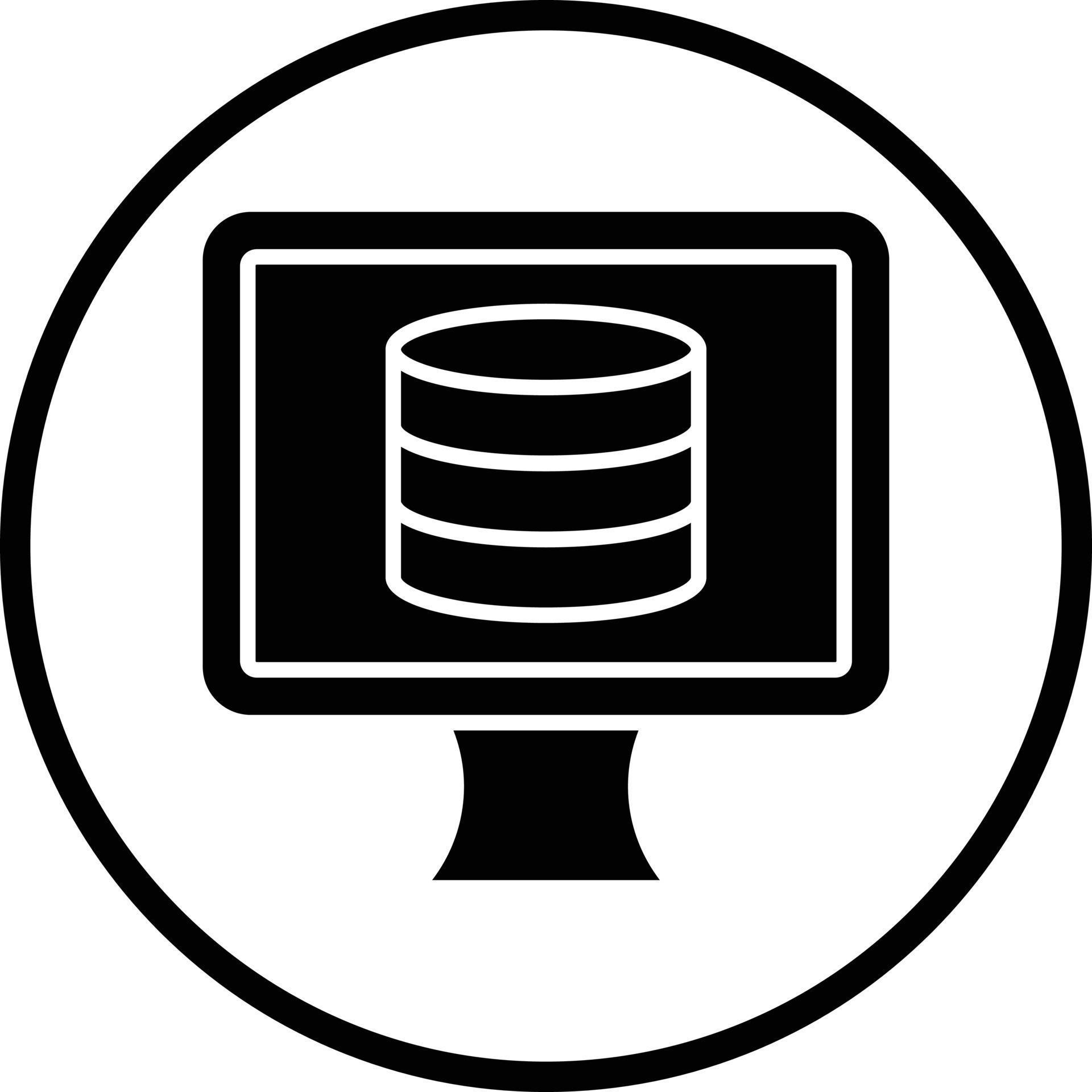 Database Vector Icon Design 22795830 Vector Art at Vecteezy