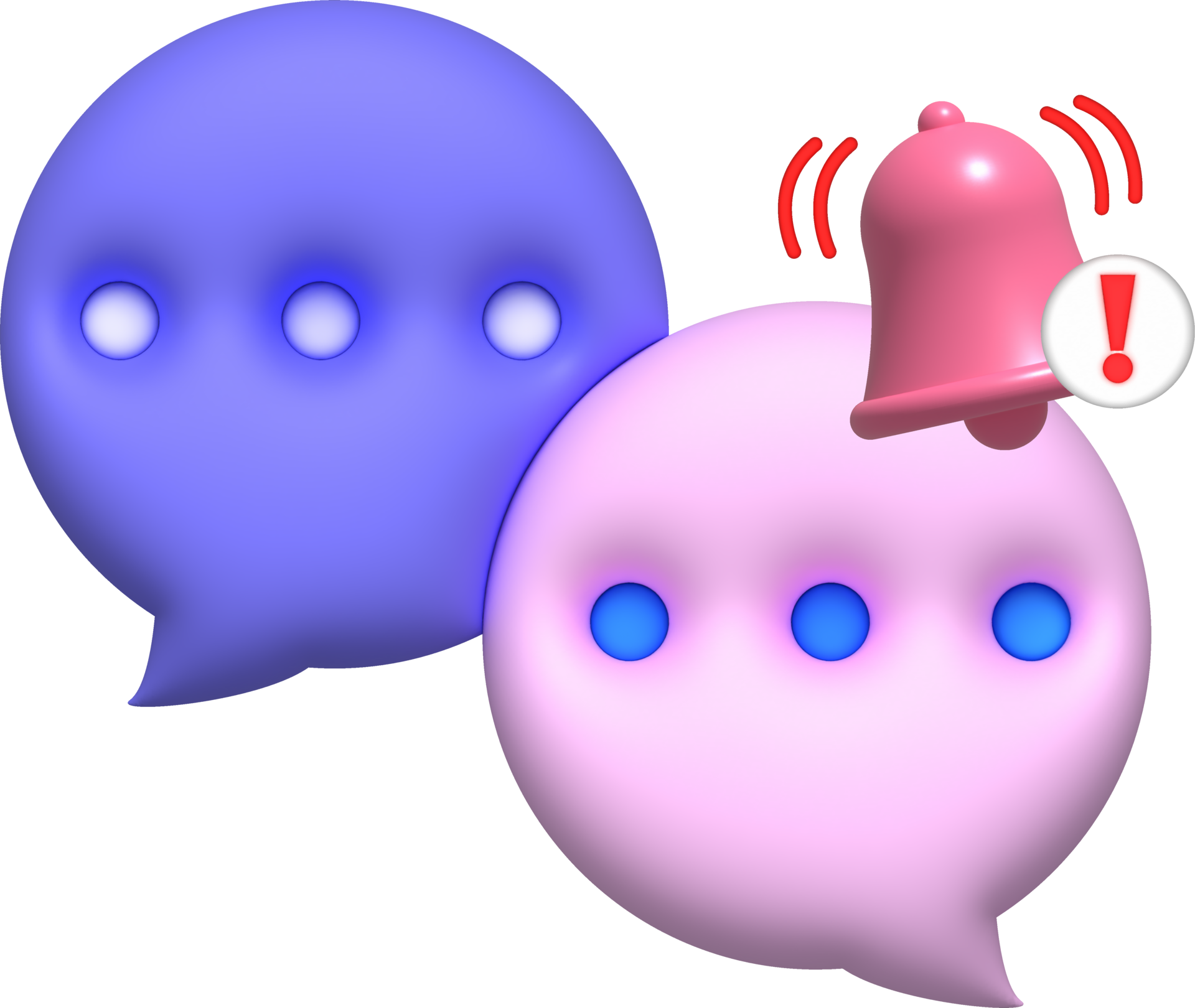 Unread Message Notification Bell Illustration 3d 22796203 Png