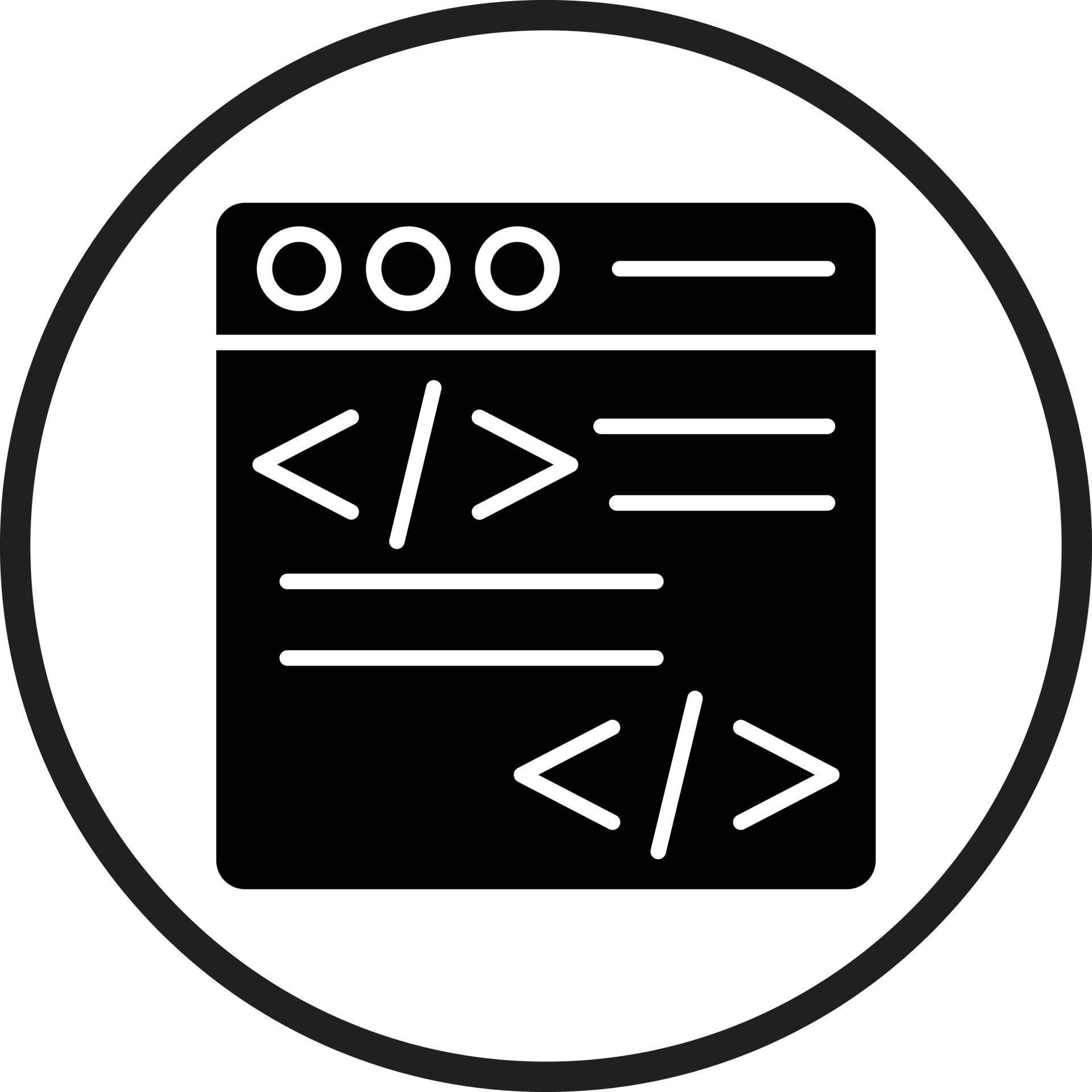 Programming Vector Icon Design 22797578 Vector Art at Vecteezy